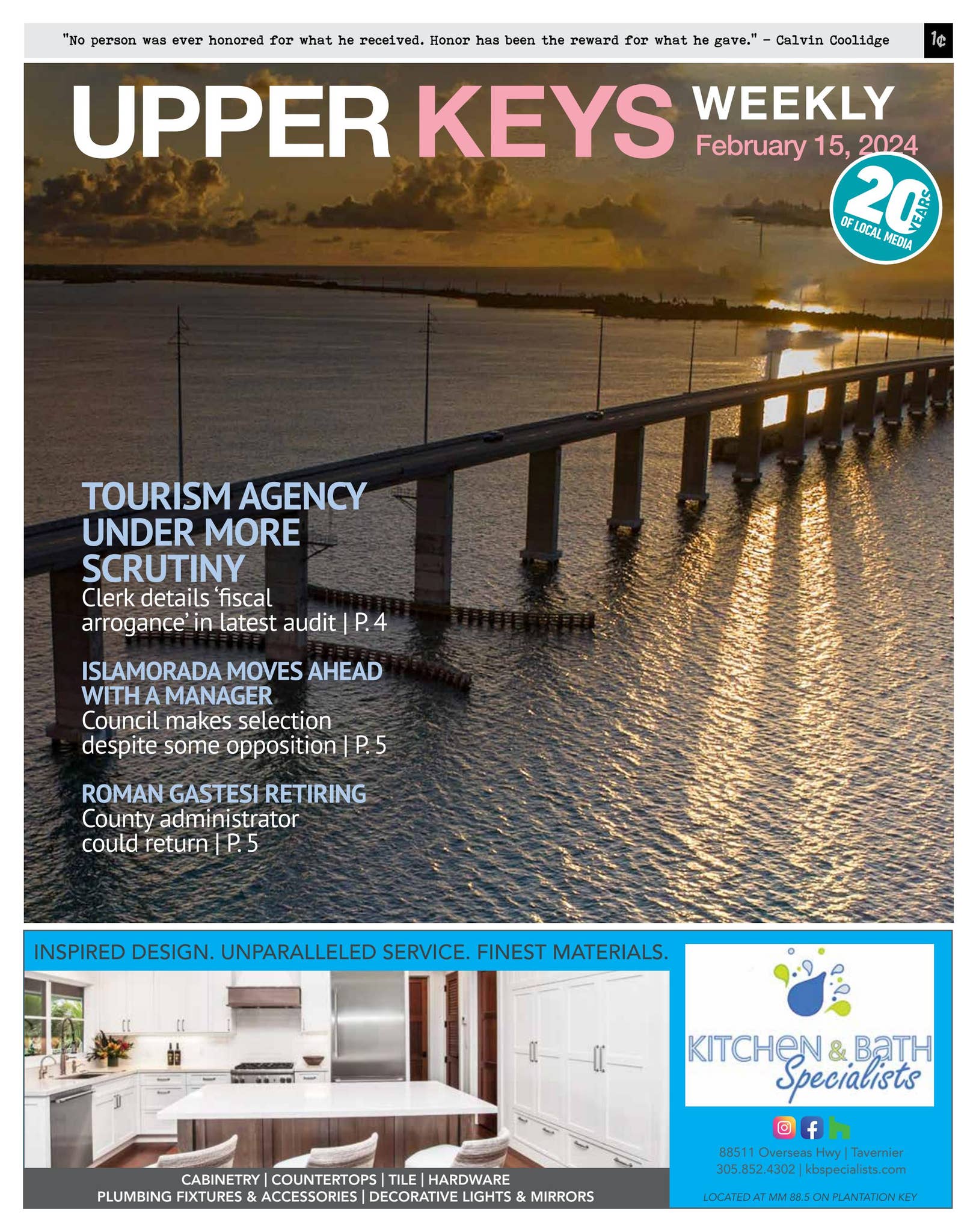 Upper Keys Weekly 24-0215 by Keys Weekly Newspapers - Issuu