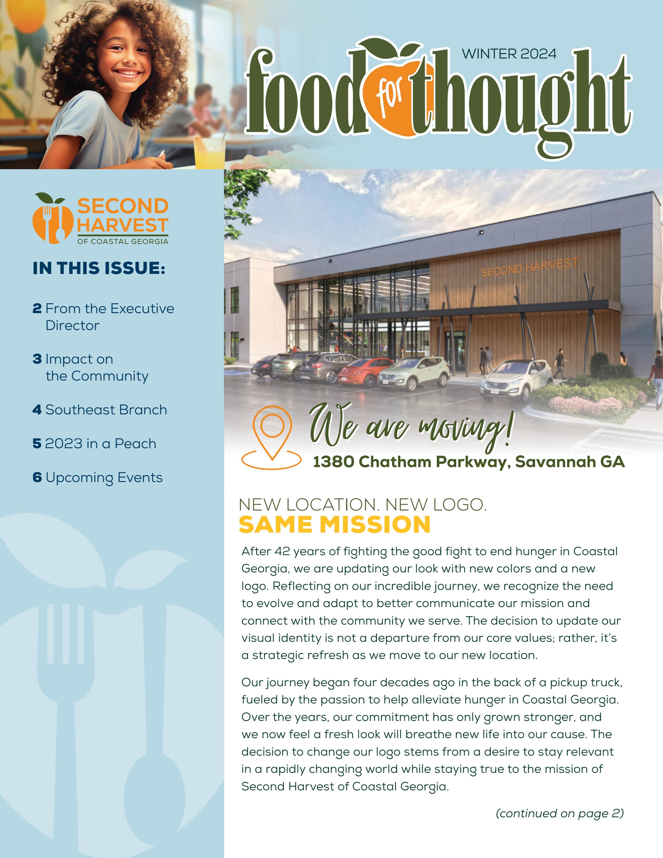 Second Harvest of Coastal Georgia - "Food for Thought" - 2024 Winter Newsletter by Allegiance ...