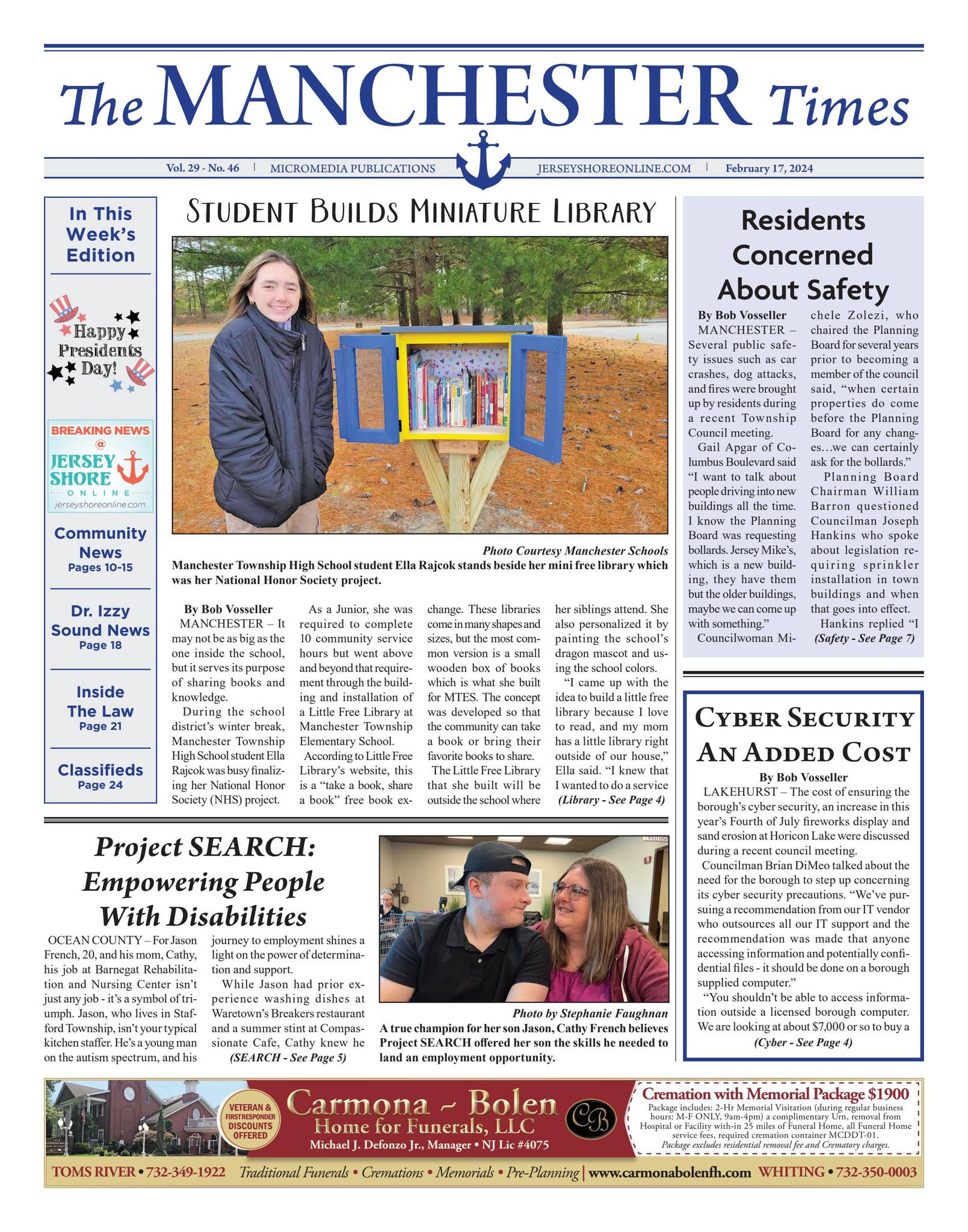 2024-02-17 - The Manchester Times by Jersey Shore Online - Issuu