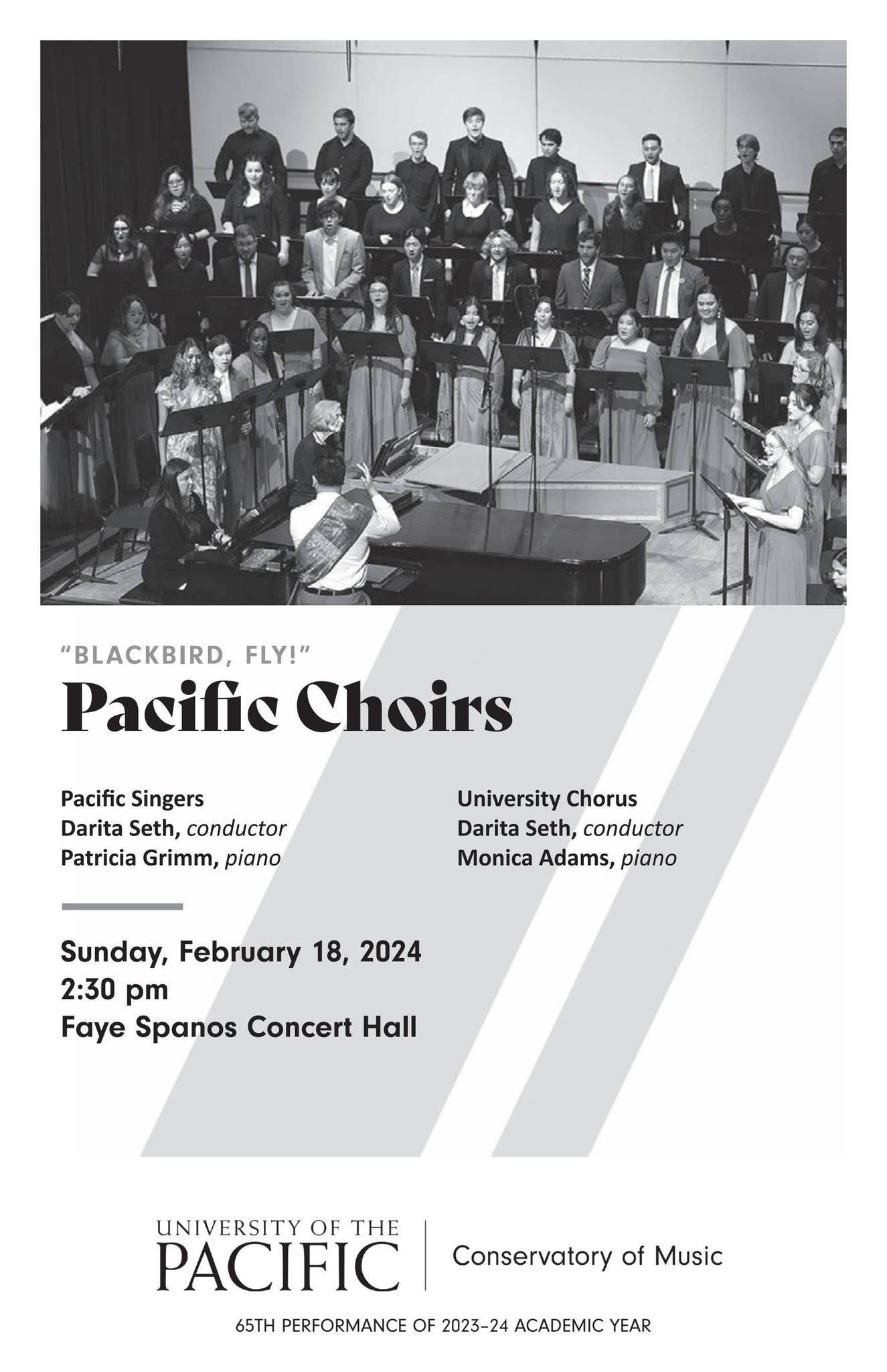 Pacific Choirs 02-18-2024 by University of the Pacific Conservatory of ...