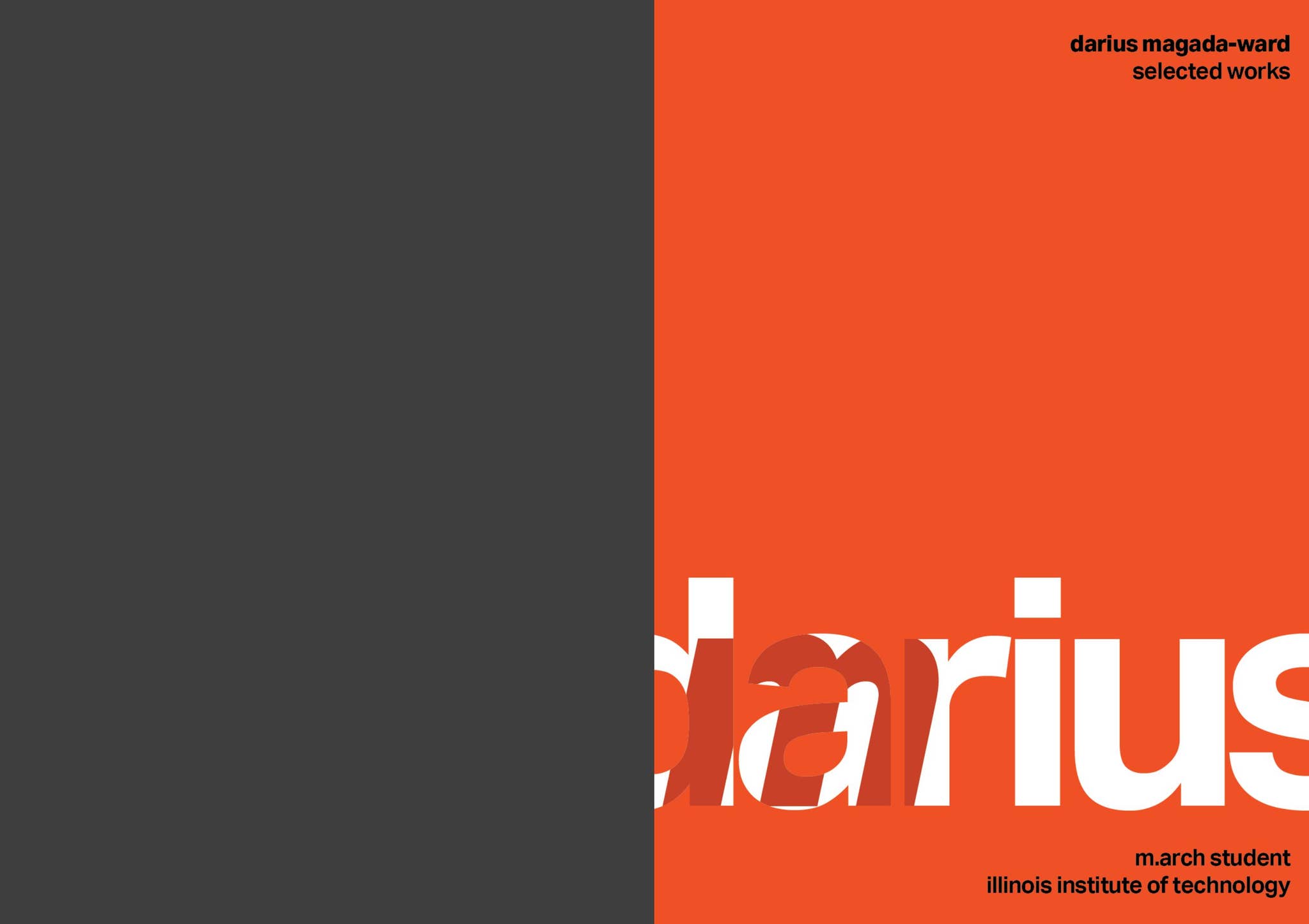 Darius Magada-Ward Portfolio by Darius Magada-Ward - Issuu