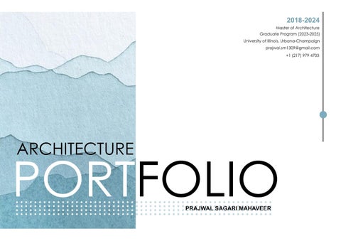 Prajwal Sagari Mahaveer_Portfolio by prajwalmahaveer73 - Issuu