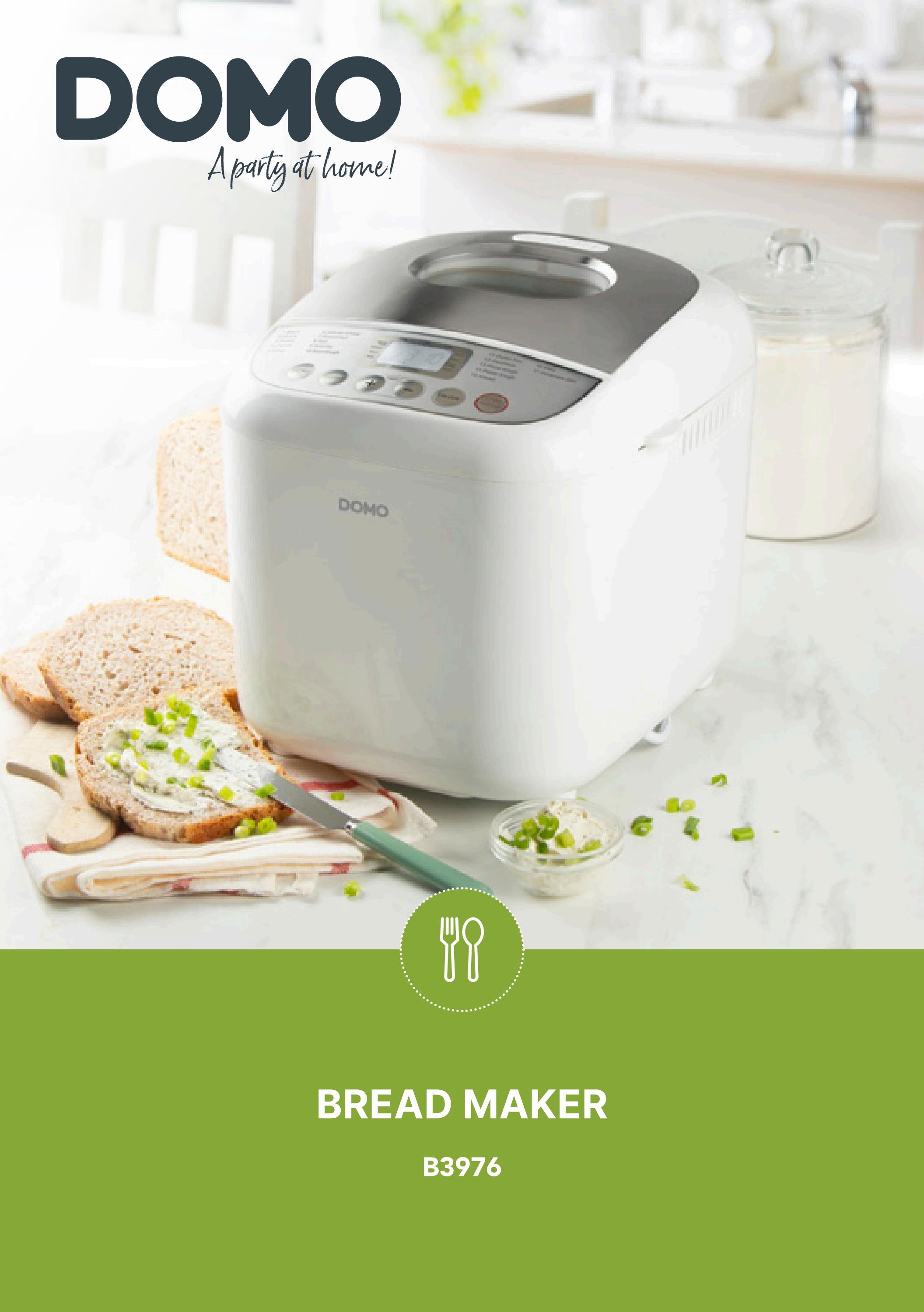 DOMO - B3976 - bread maker - recipe booklet by DOMO Elektro - Issuu