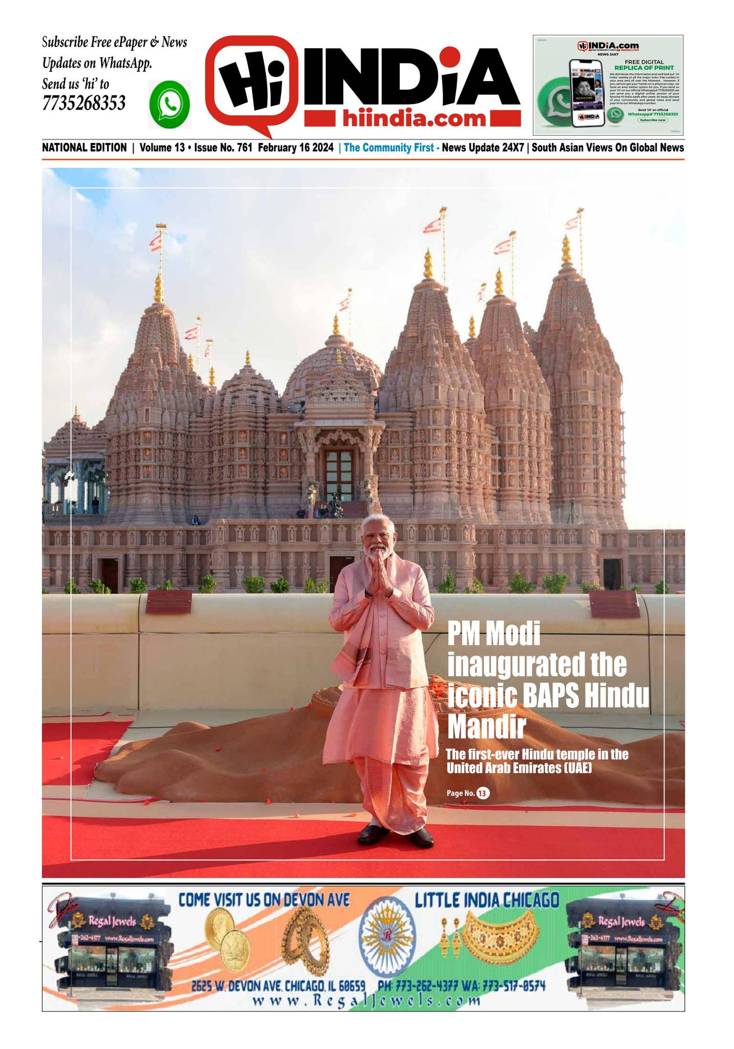 hi INDiA | February 16, 2024 | The Community First by hi INDiA Weekly ...