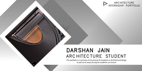 UG ARCHITECTURAL PORTFOLIO by Darshan Jain - Issuu