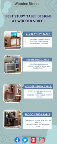 Best Study Table Designs Available at Wooden Street by TV Cabinet - Issuu