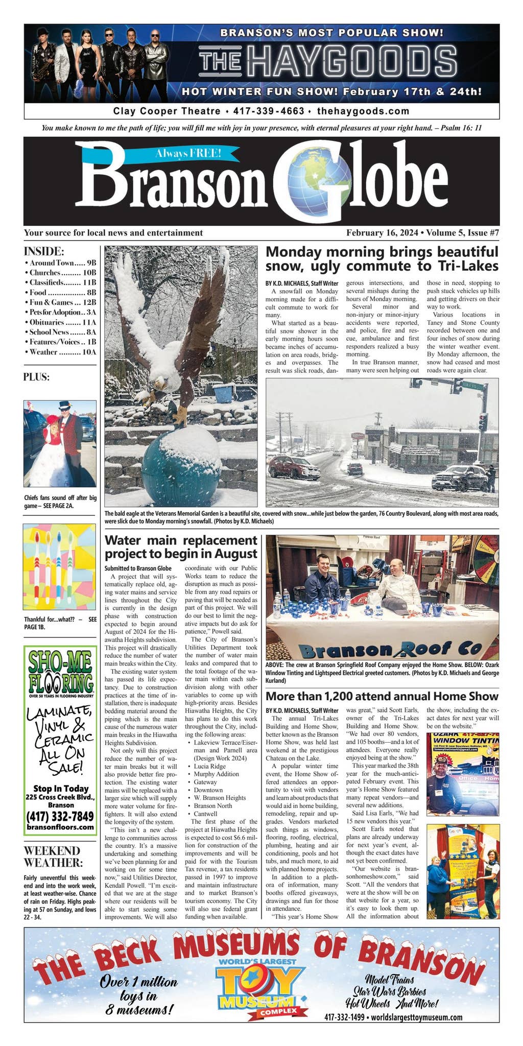 Branson Globe, February 16, 2024 by bransonglobe - Issuu