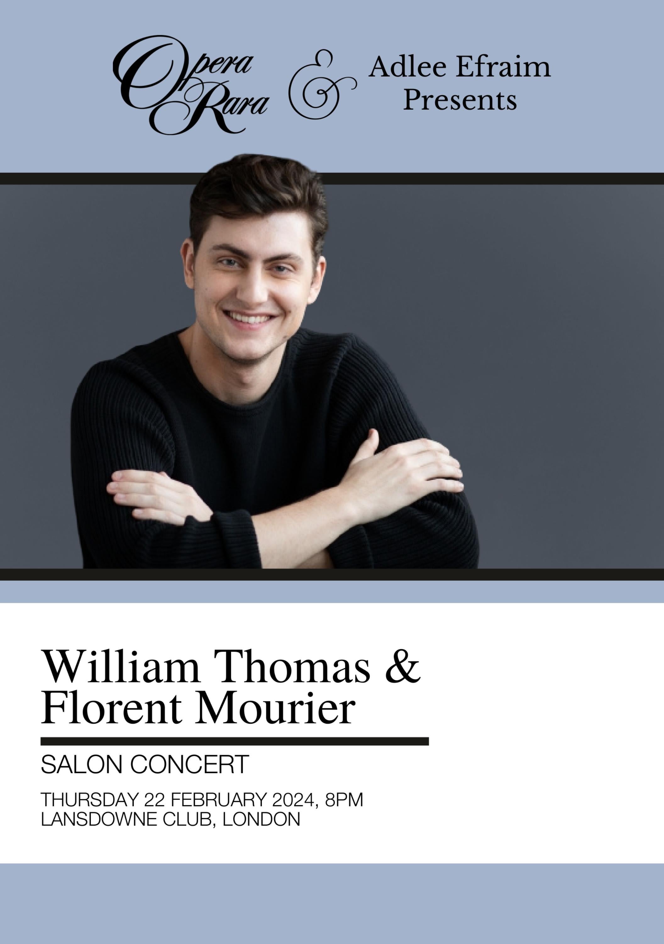 Concert Programme - William Thomas & Florent Mourier - Salon Concert by Opera Rara - Issuu