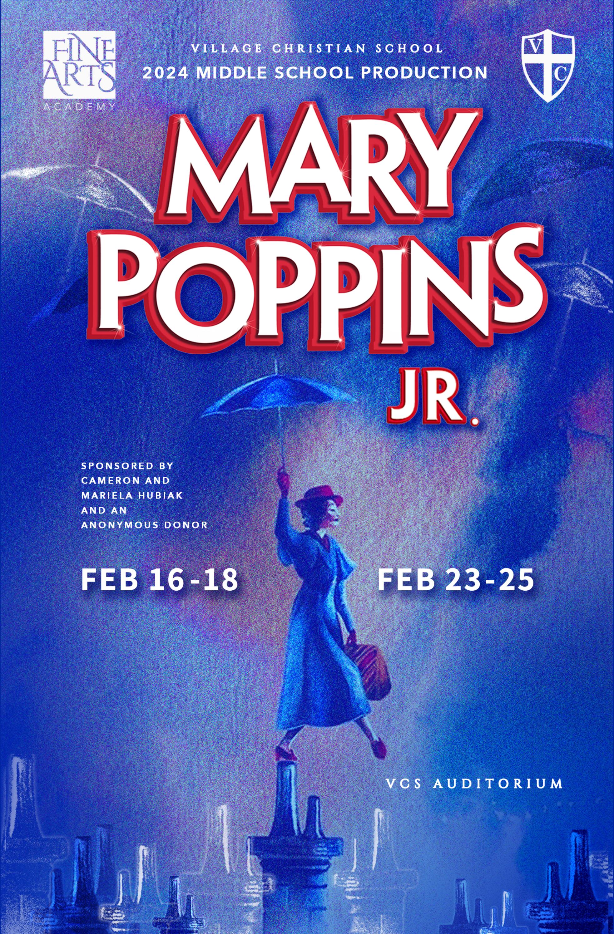VCS | Mary Poppins Jr. Program by Village Christian School - Issuu