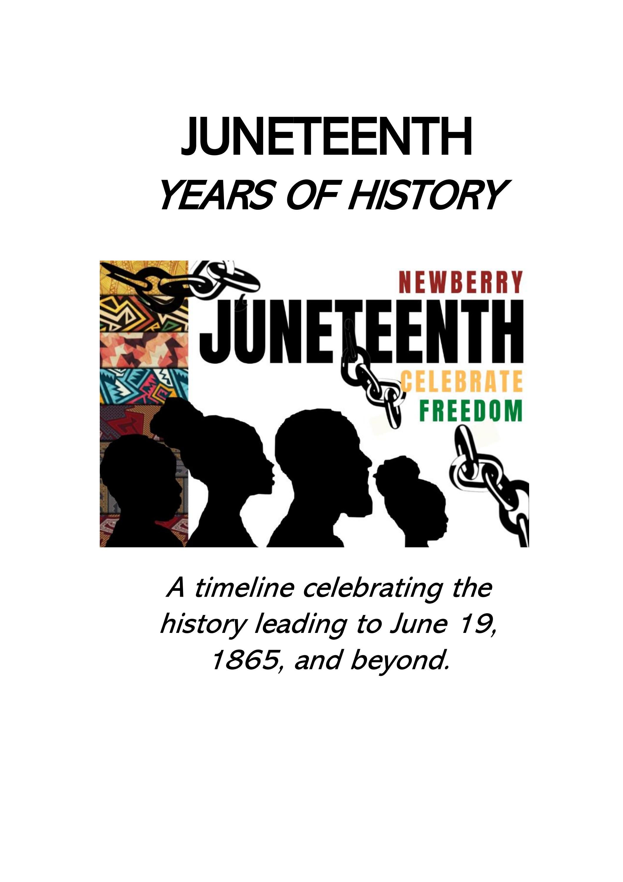 2024 Juneteenth Timeline Booklet by City of Newberry - Issuu