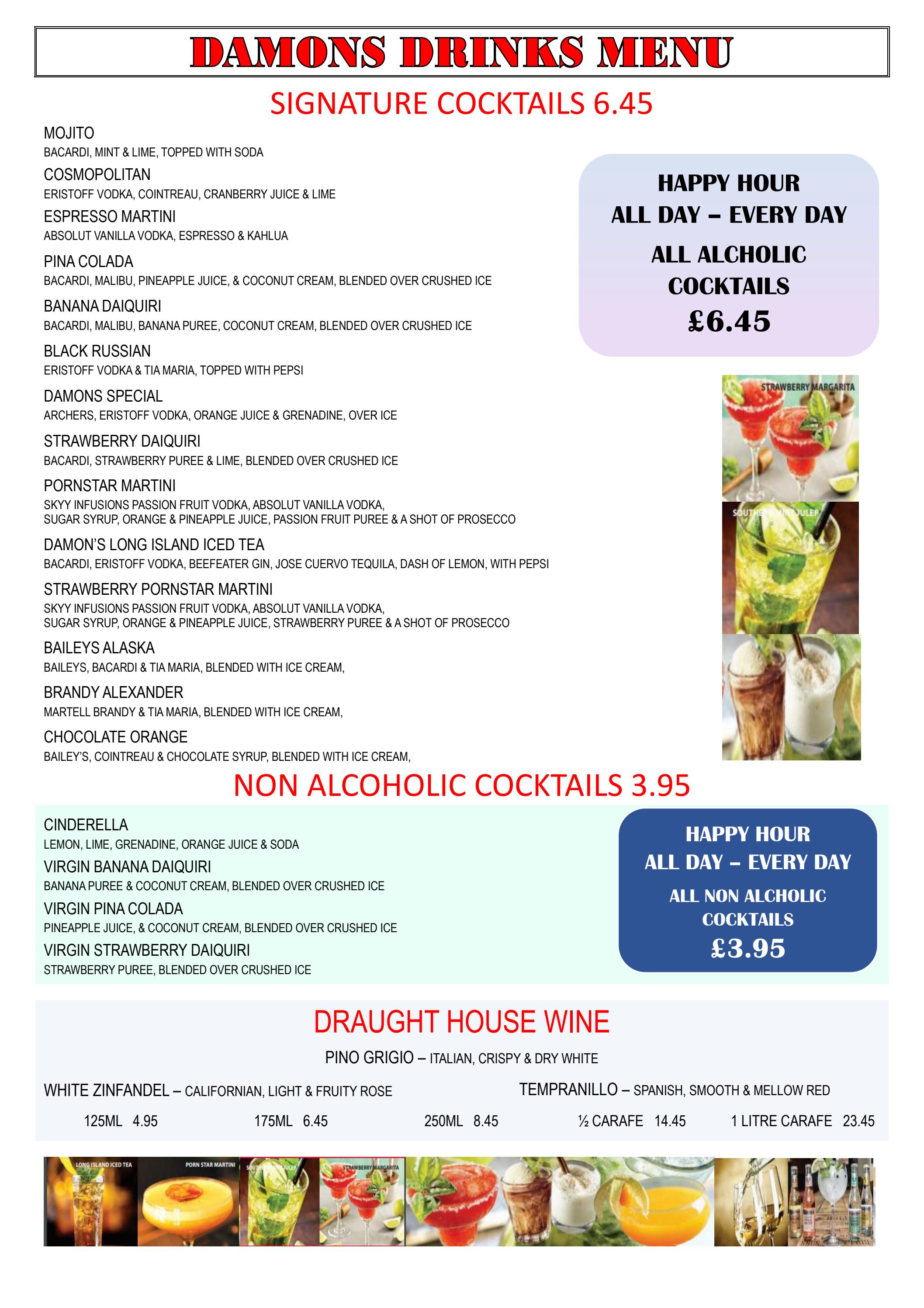 Damons - Drinks Menu by PaulStafford - Issuu