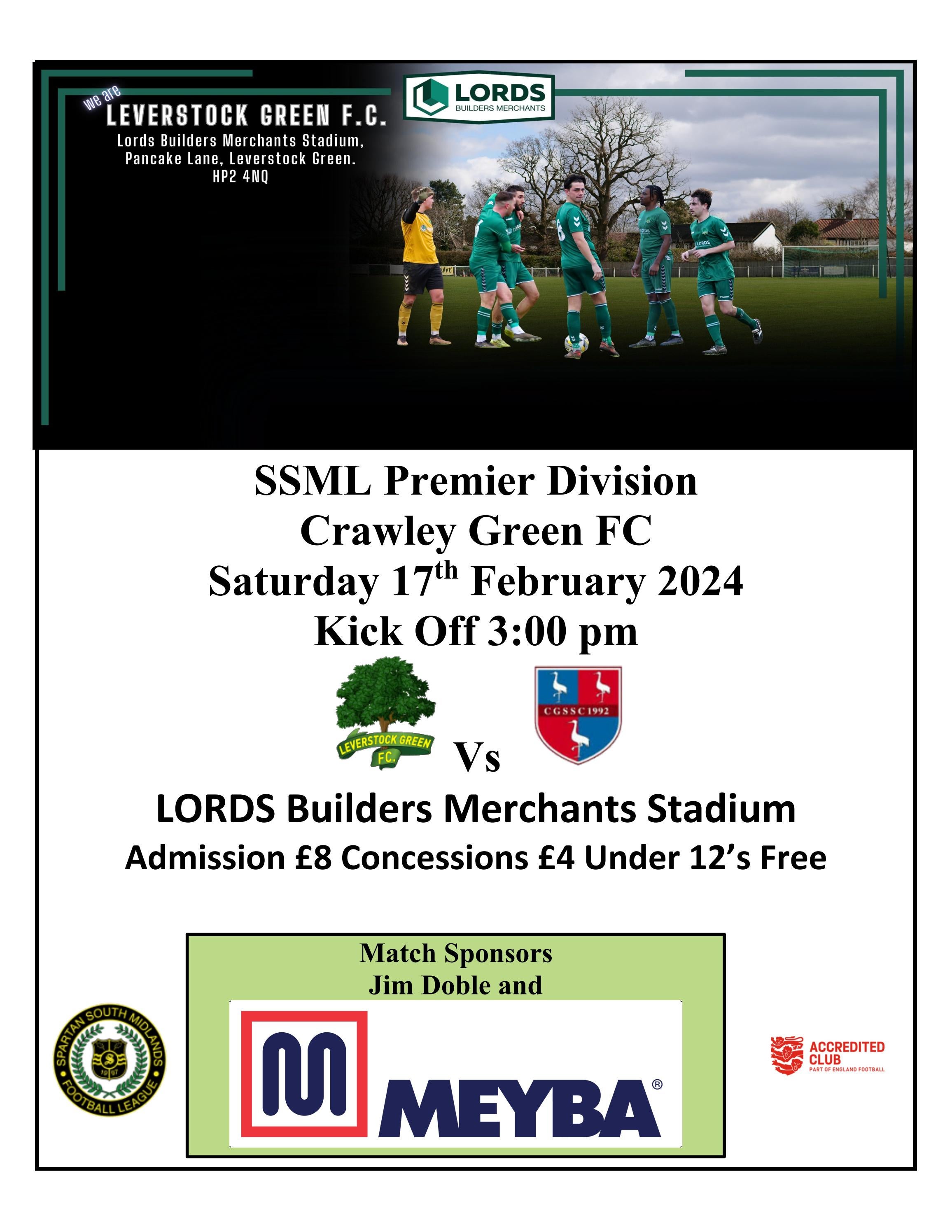 Leverstock Green FC Programme vs Crawley Green by Leverstock Green FC ...