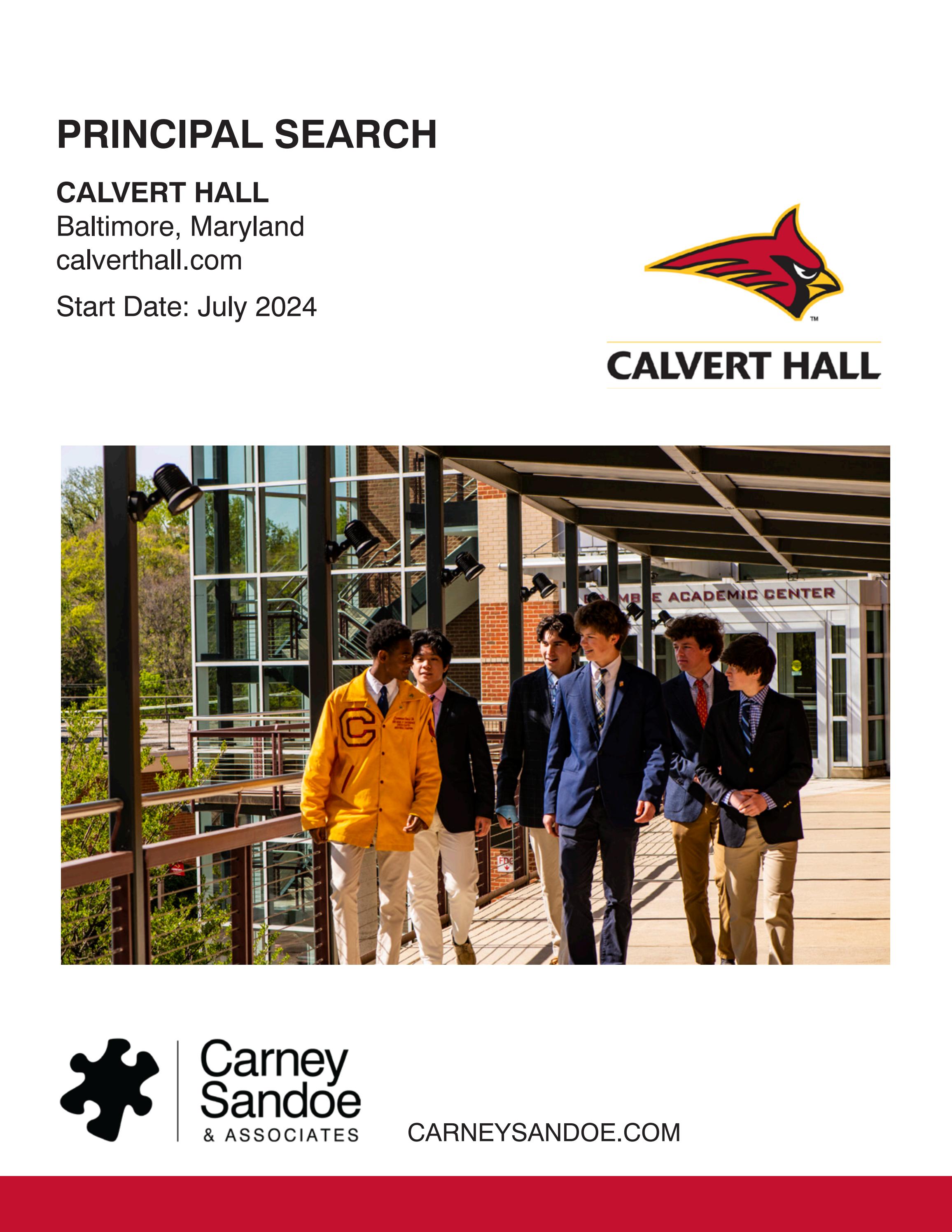 Calvert Hall Principal Search by Calvert Hall College High School - Issuu