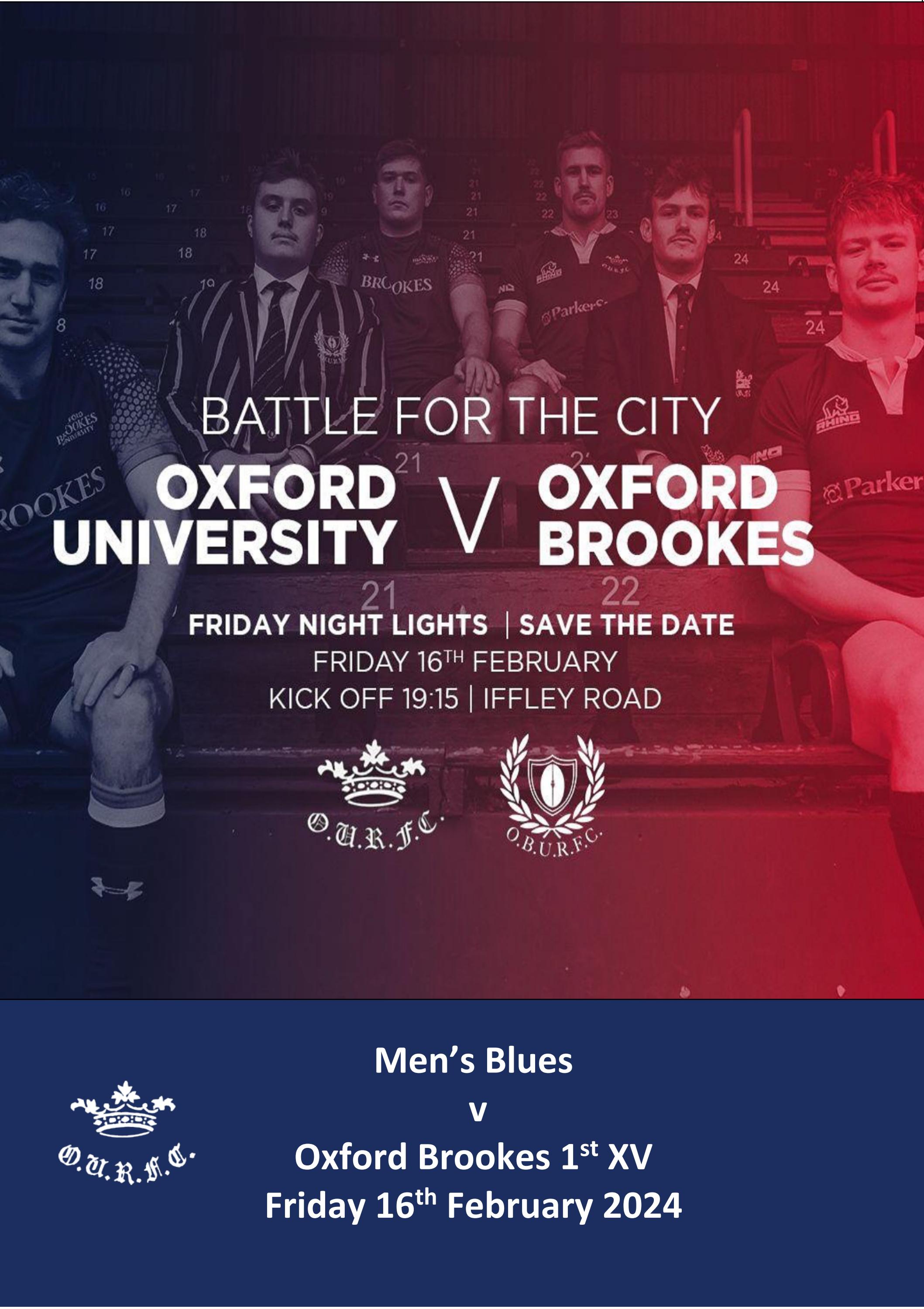 OURFC Men's Blues v Brookes by ourfc - Issuu