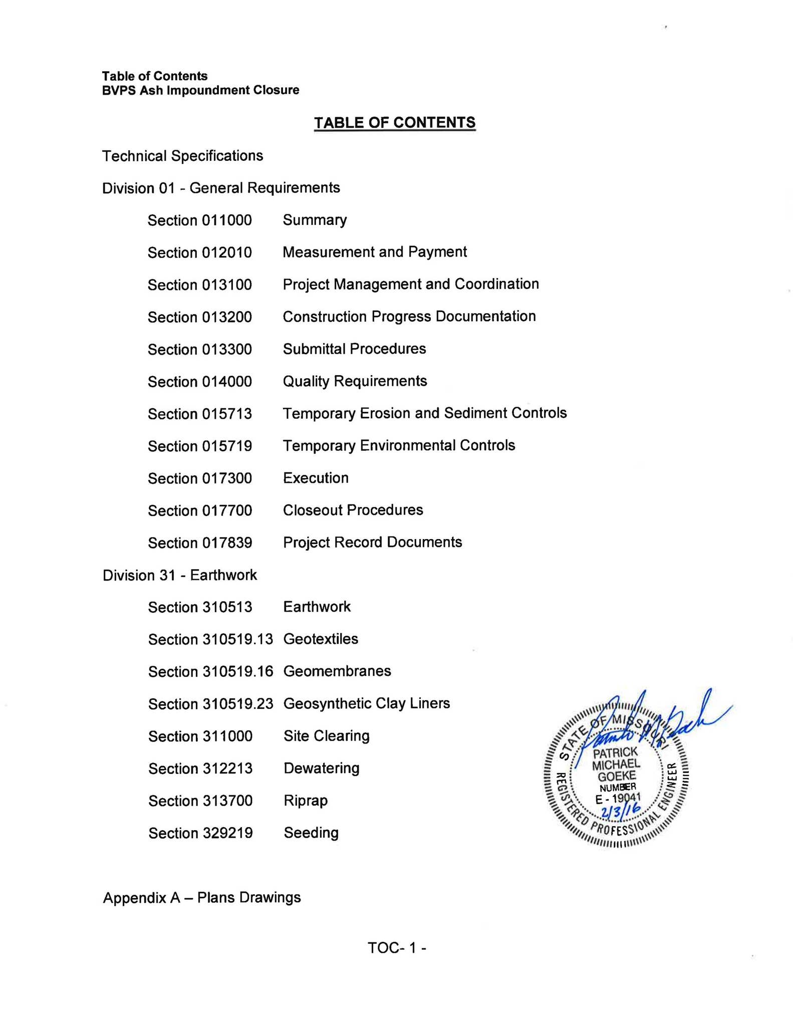 Impoundments Cap Design Specifications by cityofindepmo - Issuu