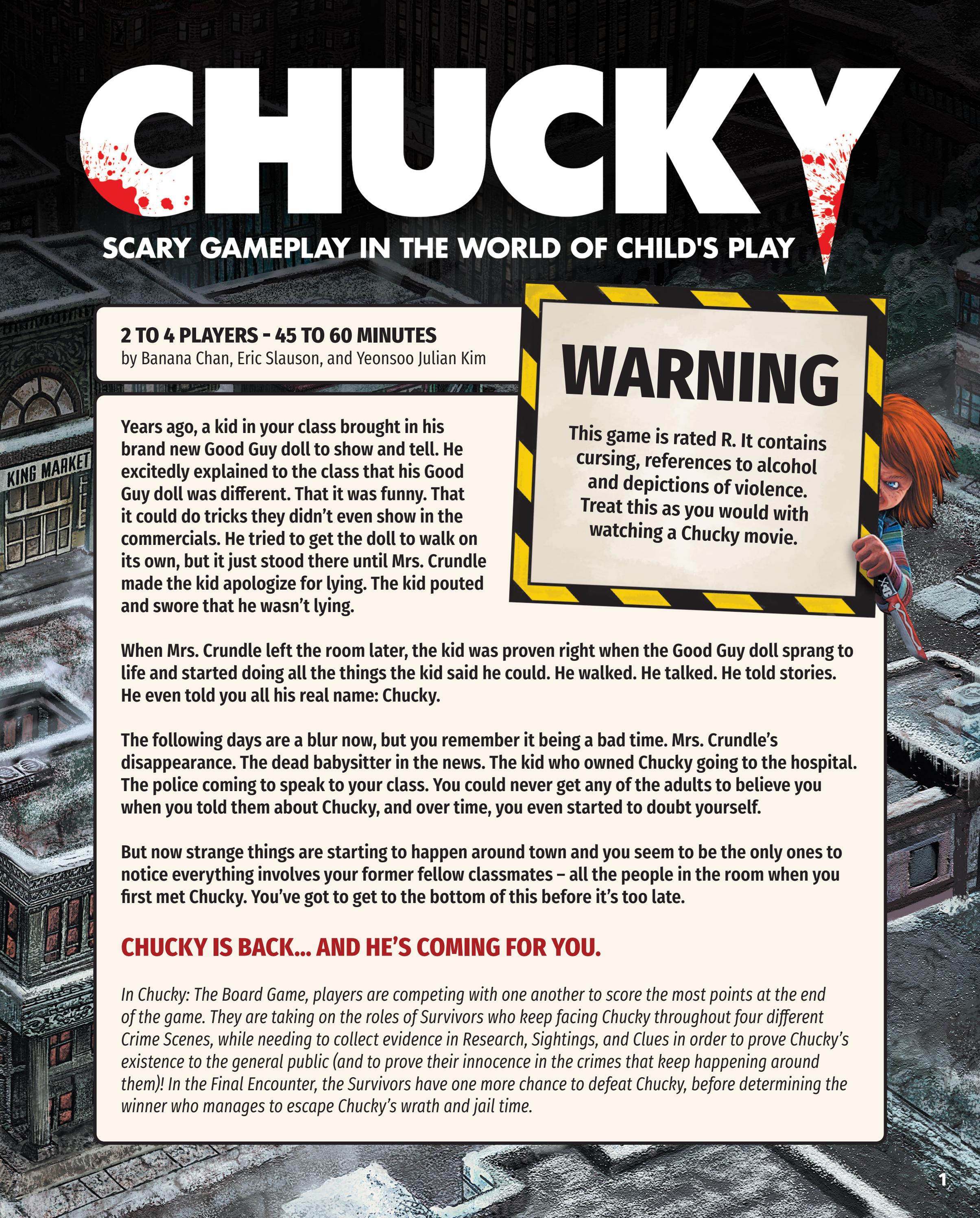 Chucky Rulebook by TrickOrTreatStudios - Issuu