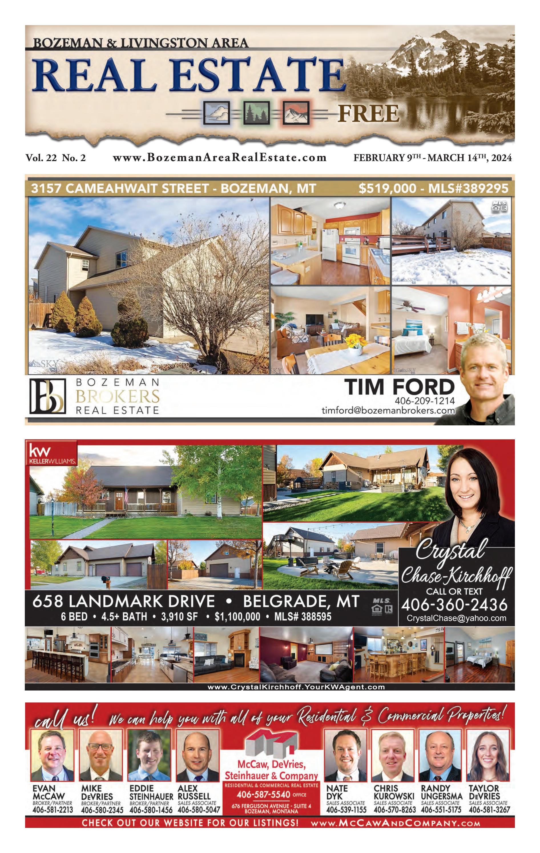 BOZEMAN REAL ESTATE - FEB 2024 - BOZEMAN, MT by RIMAdvertising - Issuu