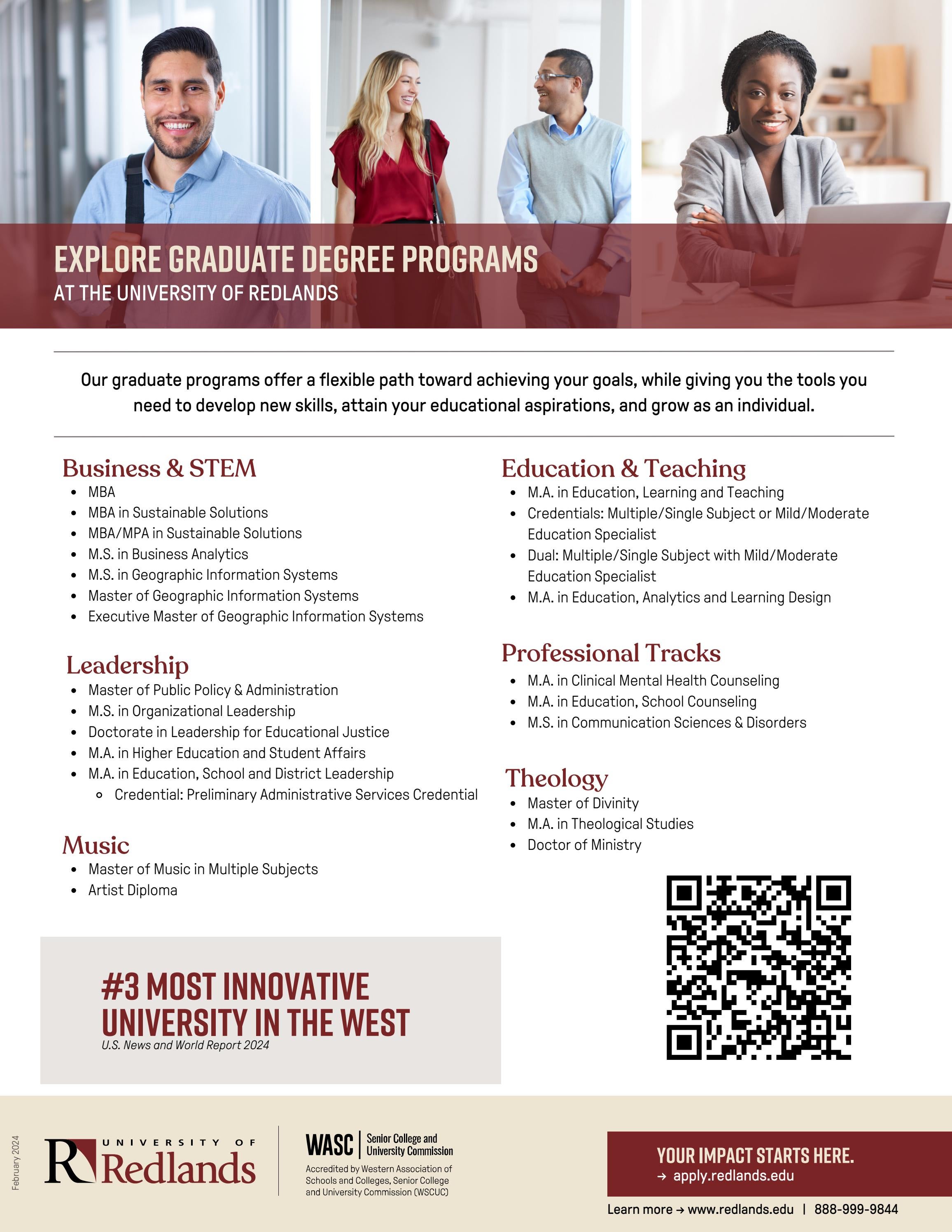 Graduate Degree Programs by University of Redlands - Issuu