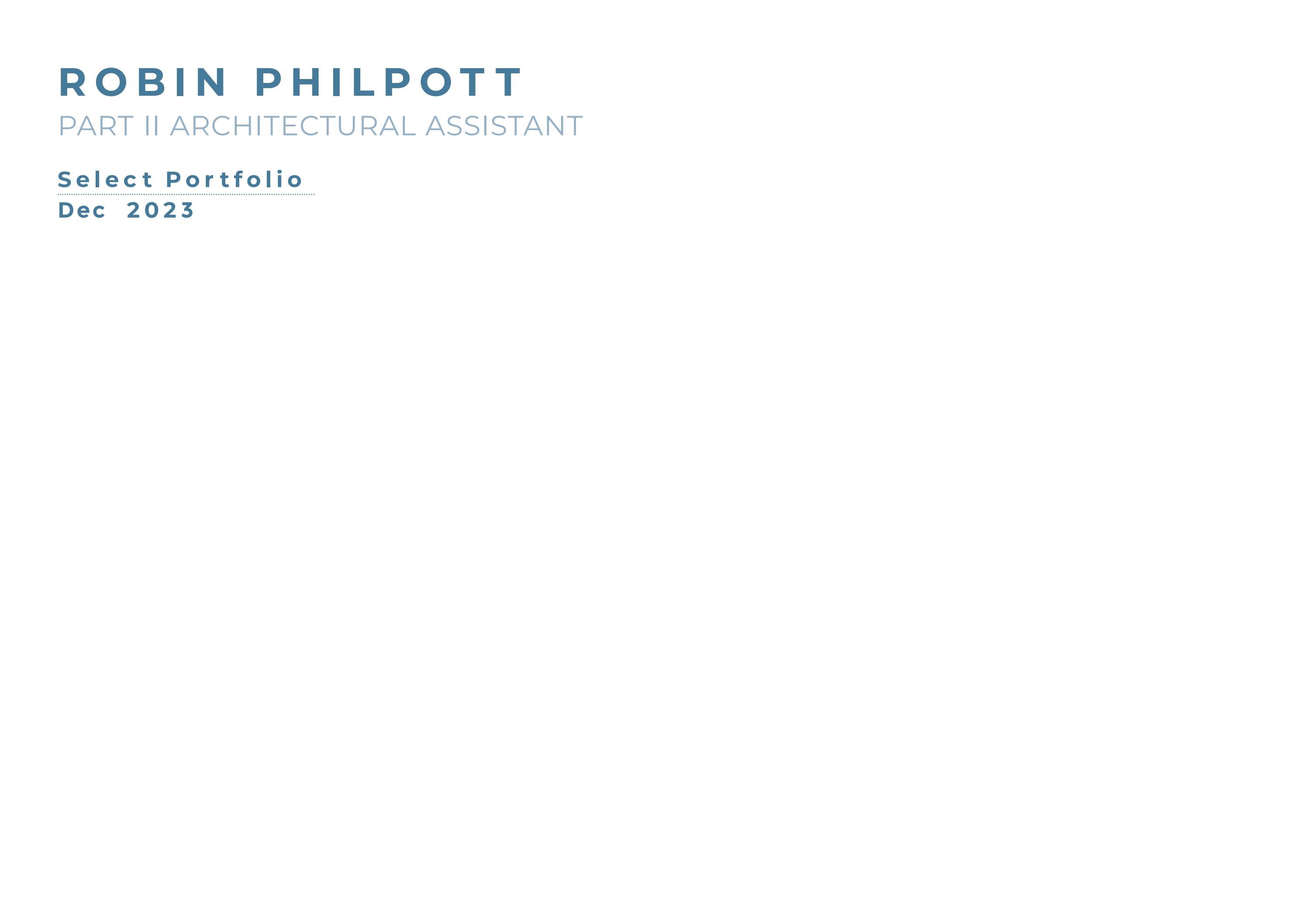 Select Digital Portfolio by Robin Philpott - Issuu