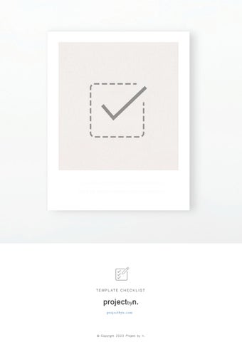 Revit Template Checklist by Project by n. - Issuu