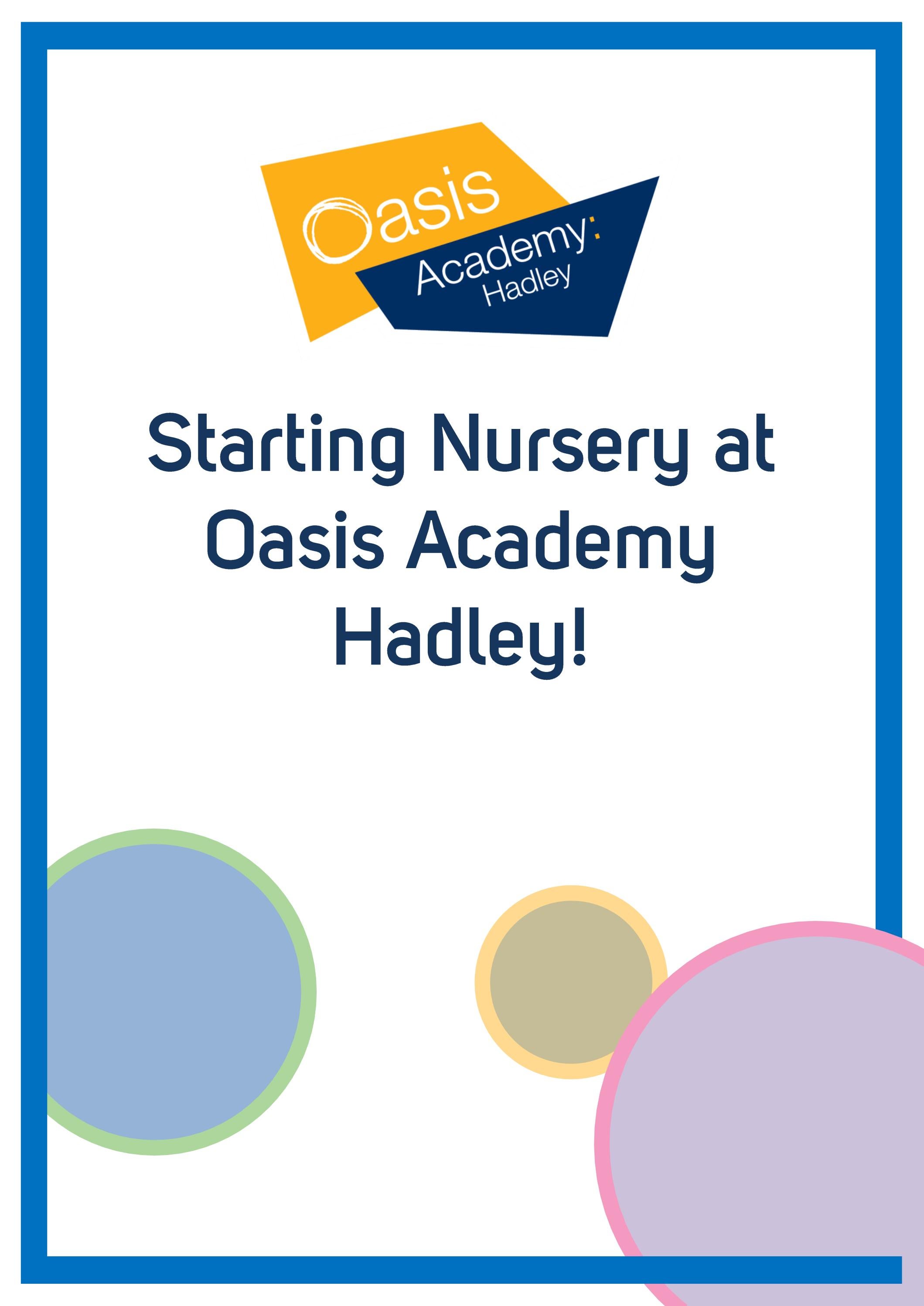 Nursery Class Booklet Oasis Hadley by Oasis Academy Hadley - Issuu