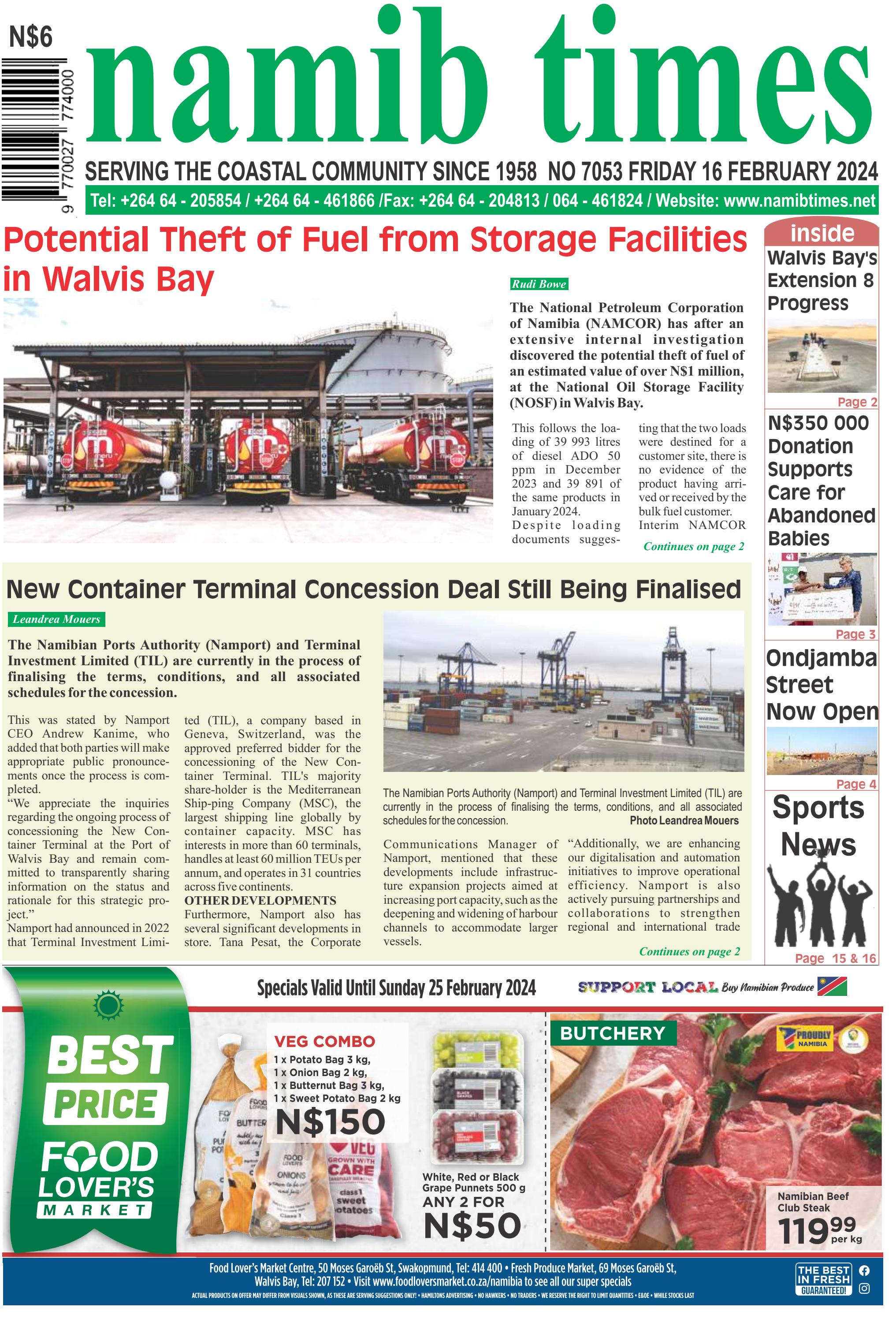 16 feb namib times e-edition by Namib Times Virtual - Issuu