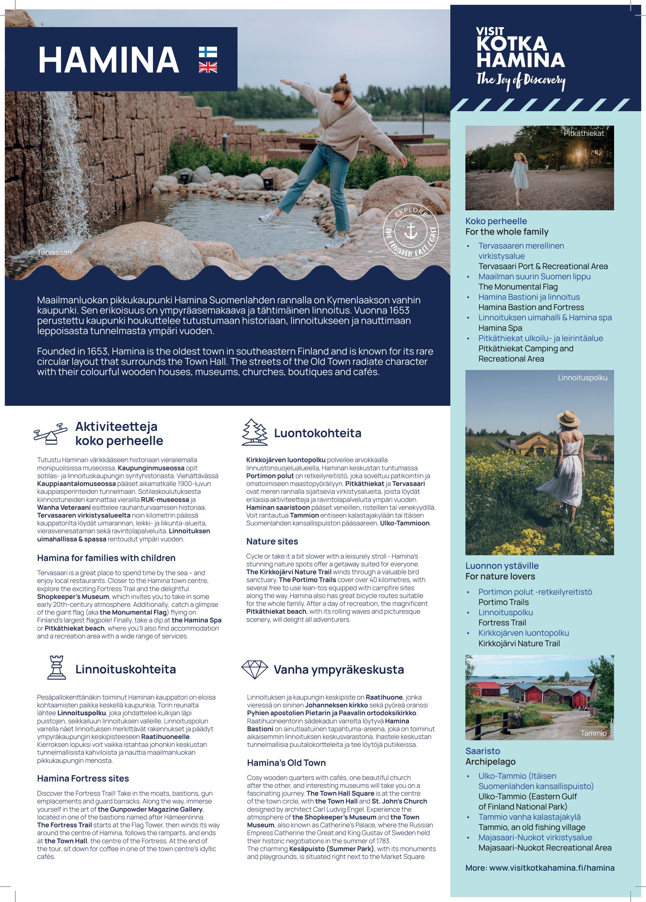 Haminan repäisykartta / Hamina Map by visitkotkahamina - Issuu