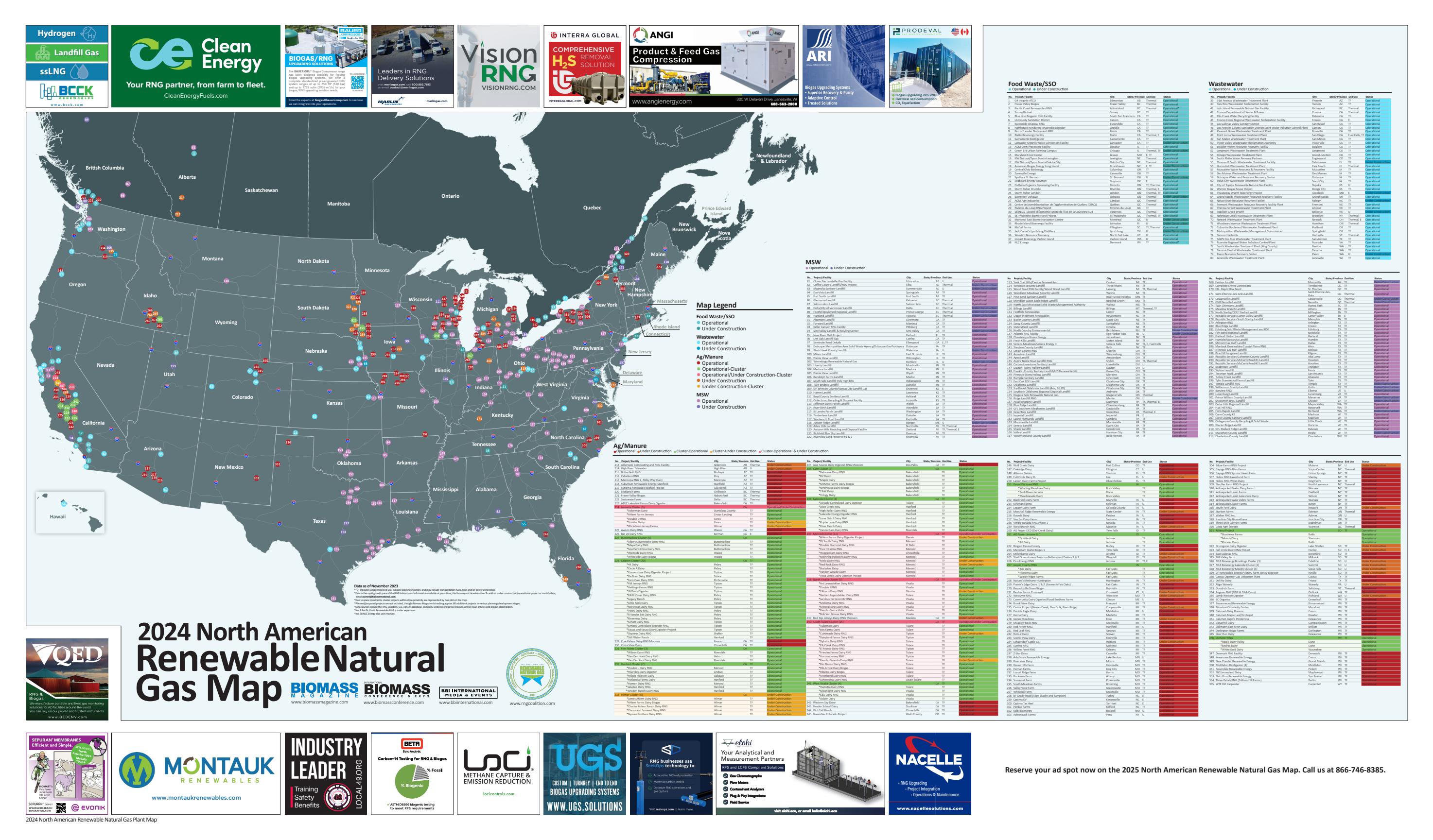 2024 North American Renewable Natural Gas Map by BBI International - Issuu