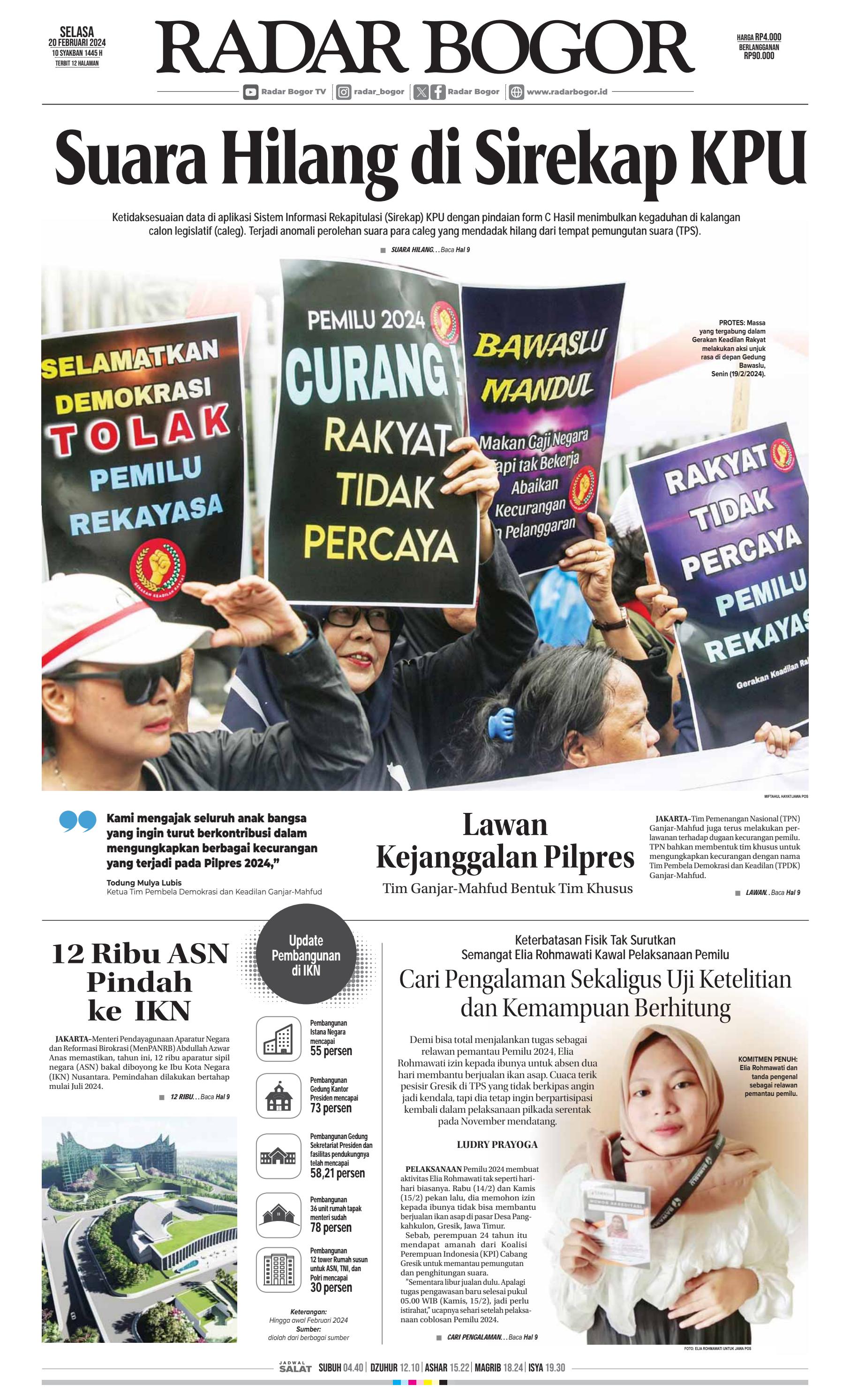 Epaper Edisi 20 Februari 2024 | RADAR BOGOR DIGITAL by Bogor - Issuu