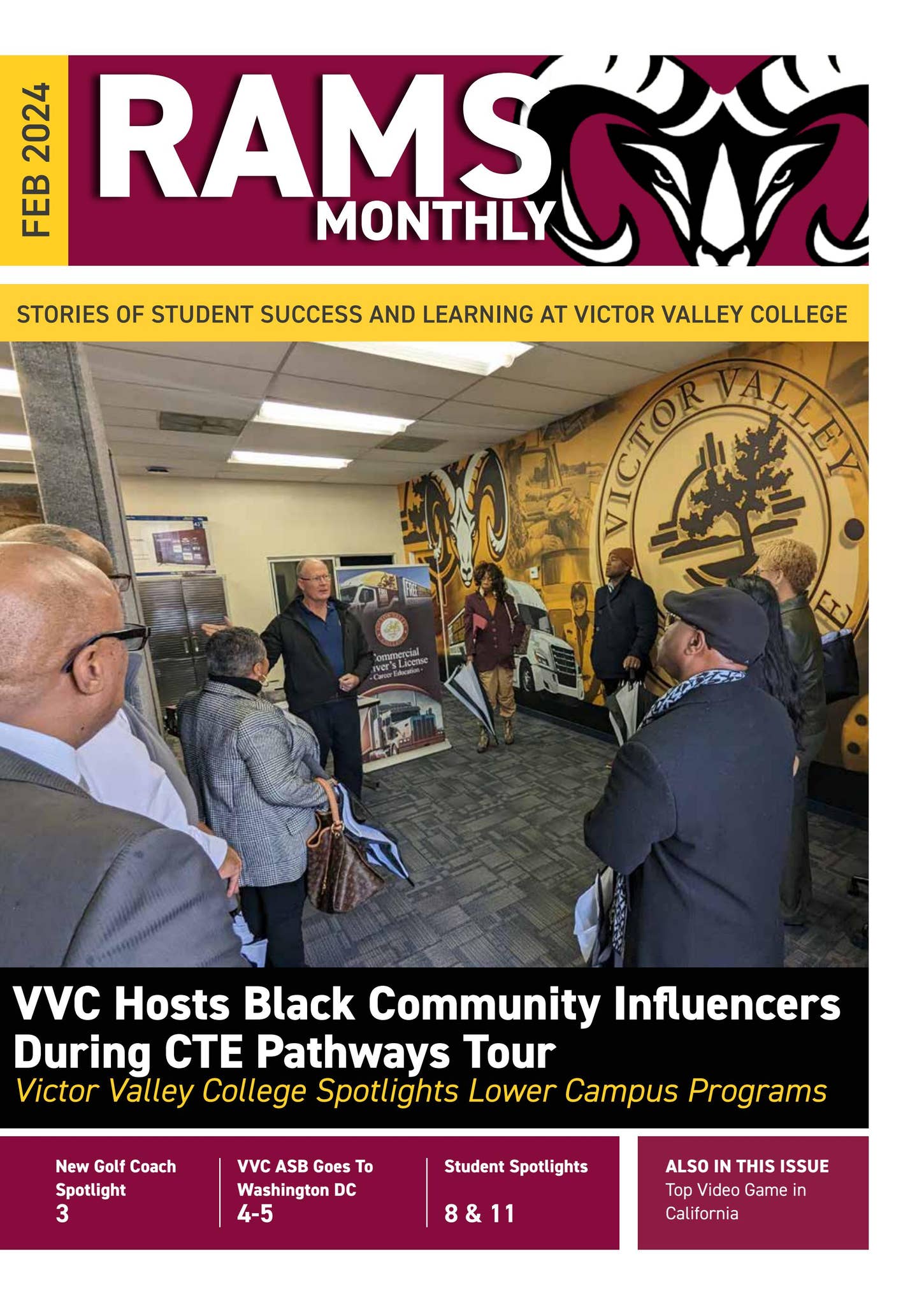 RAMS Monthly February 2024 by Victor Valley College - Issuu