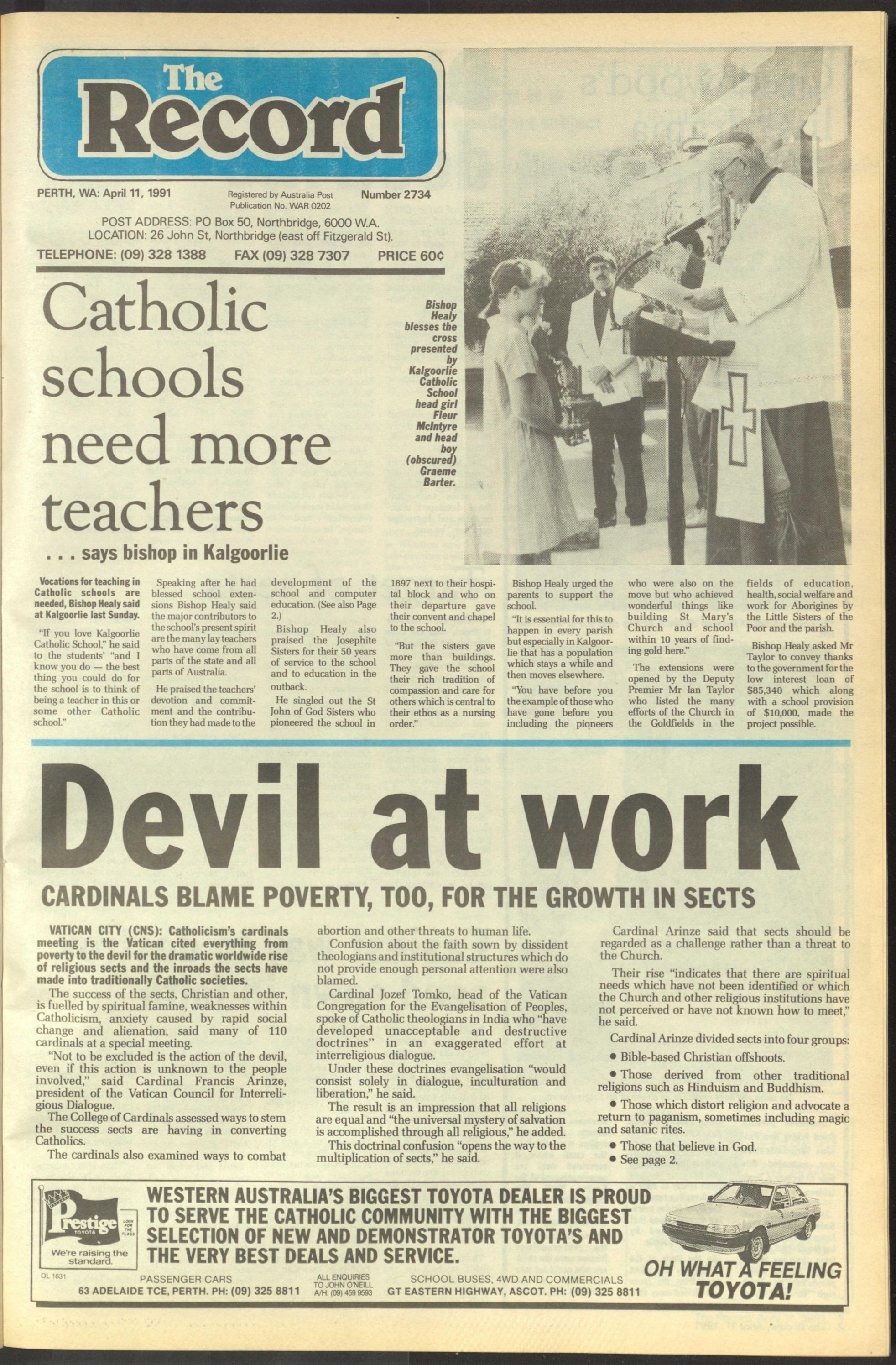 The Record Newspaper 11 April 1991 by The Record - Issuu