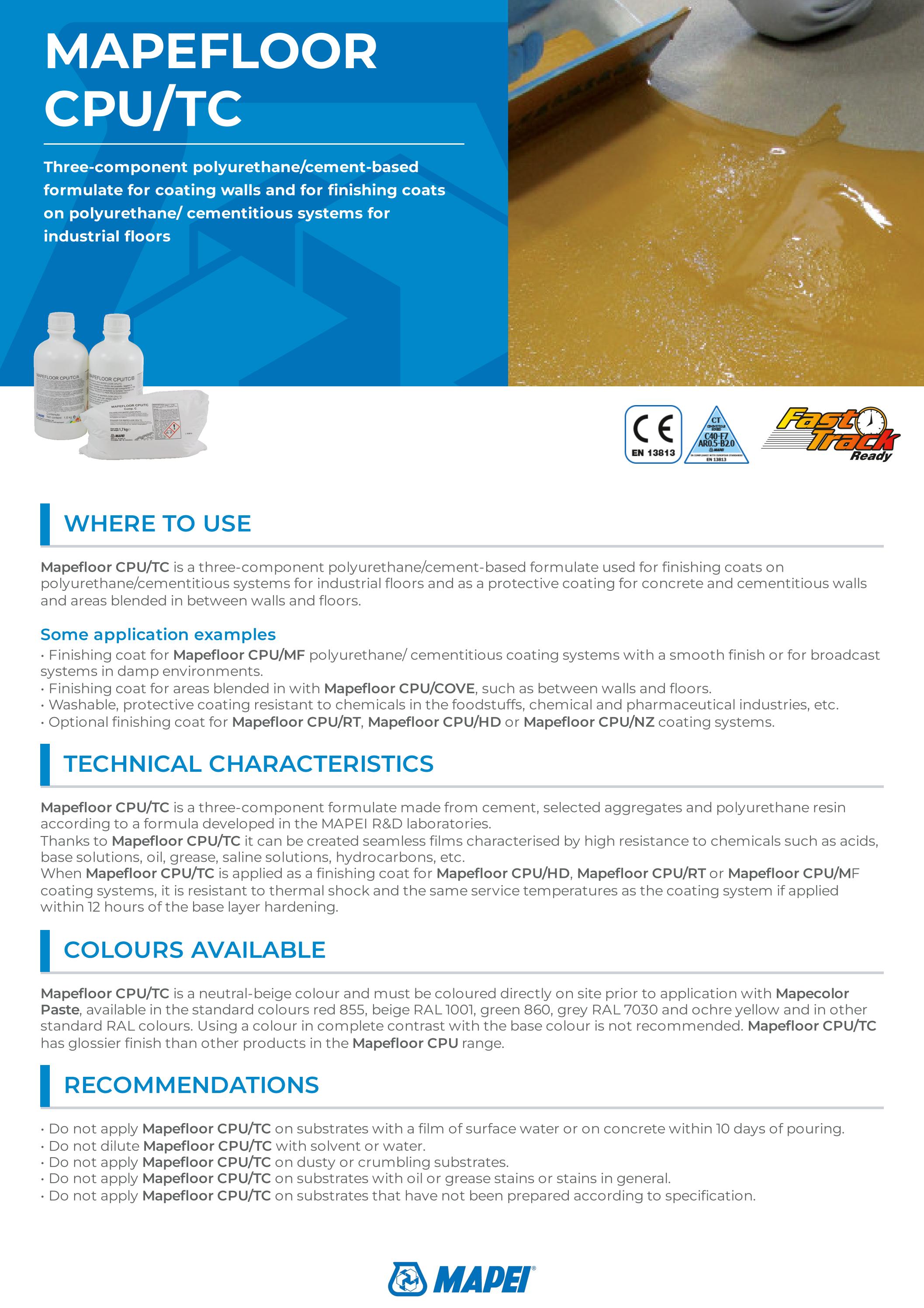 MAPEFLOOR CPU/TC by Tilemall - Issuu