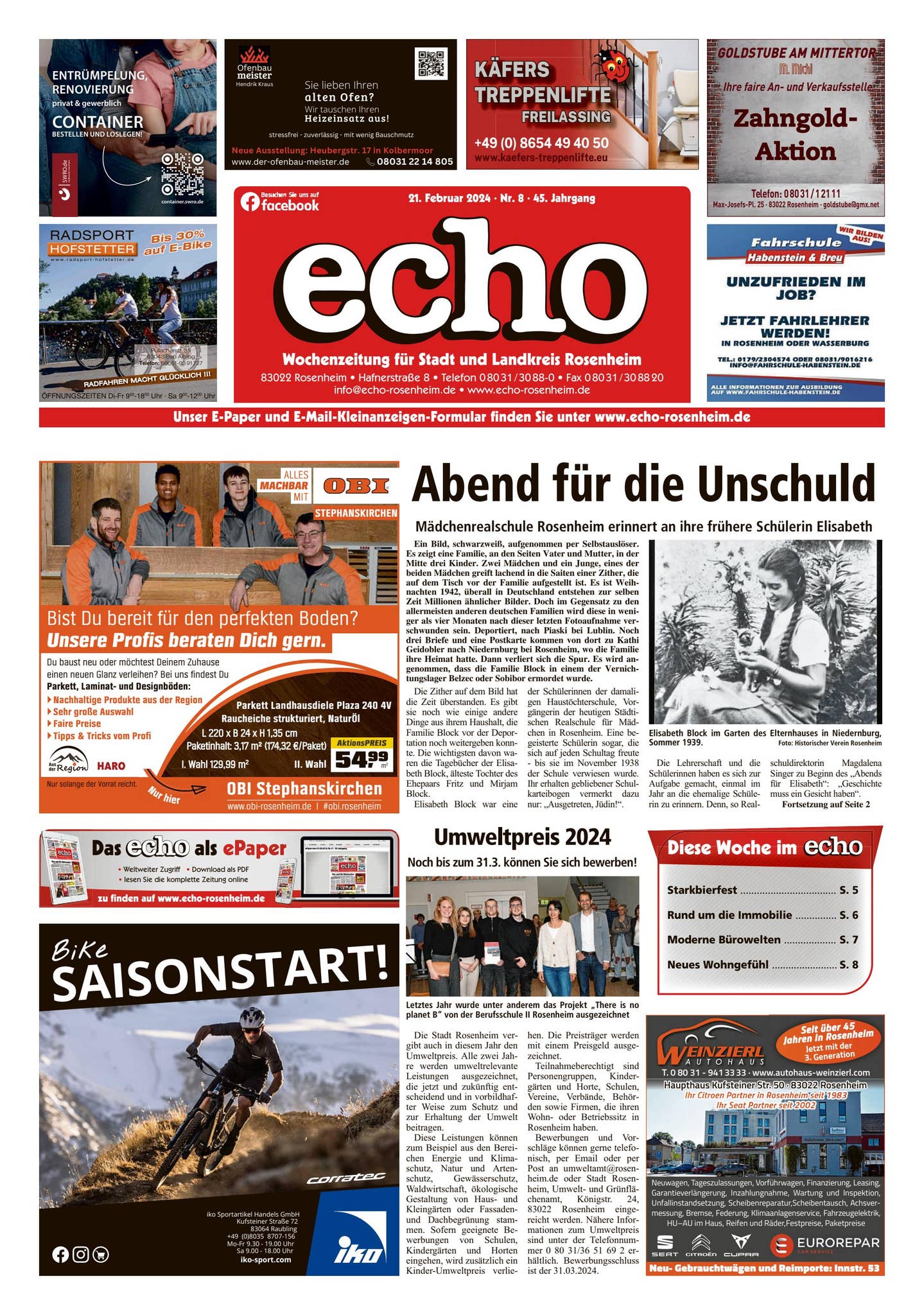 echo_ePaper_KW8_24 by echoWochenzeitung - Issuu