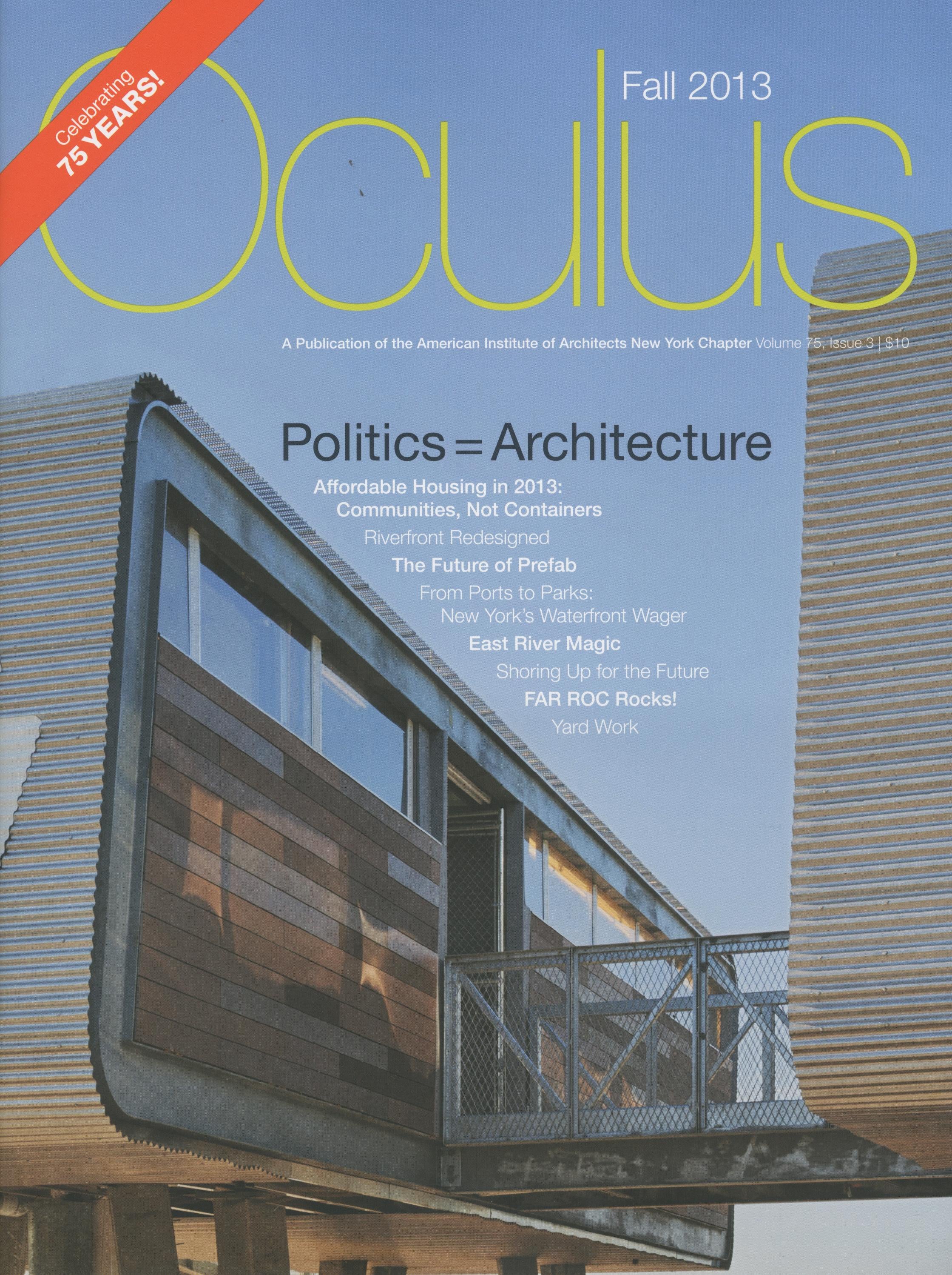 Affordable Housing in 2013: Communities, Not Containers, Oculus, Fall ...