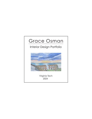 Virginia Tech Interior Design Resume 3rd Year Grace Osman 2023 by Grace ...