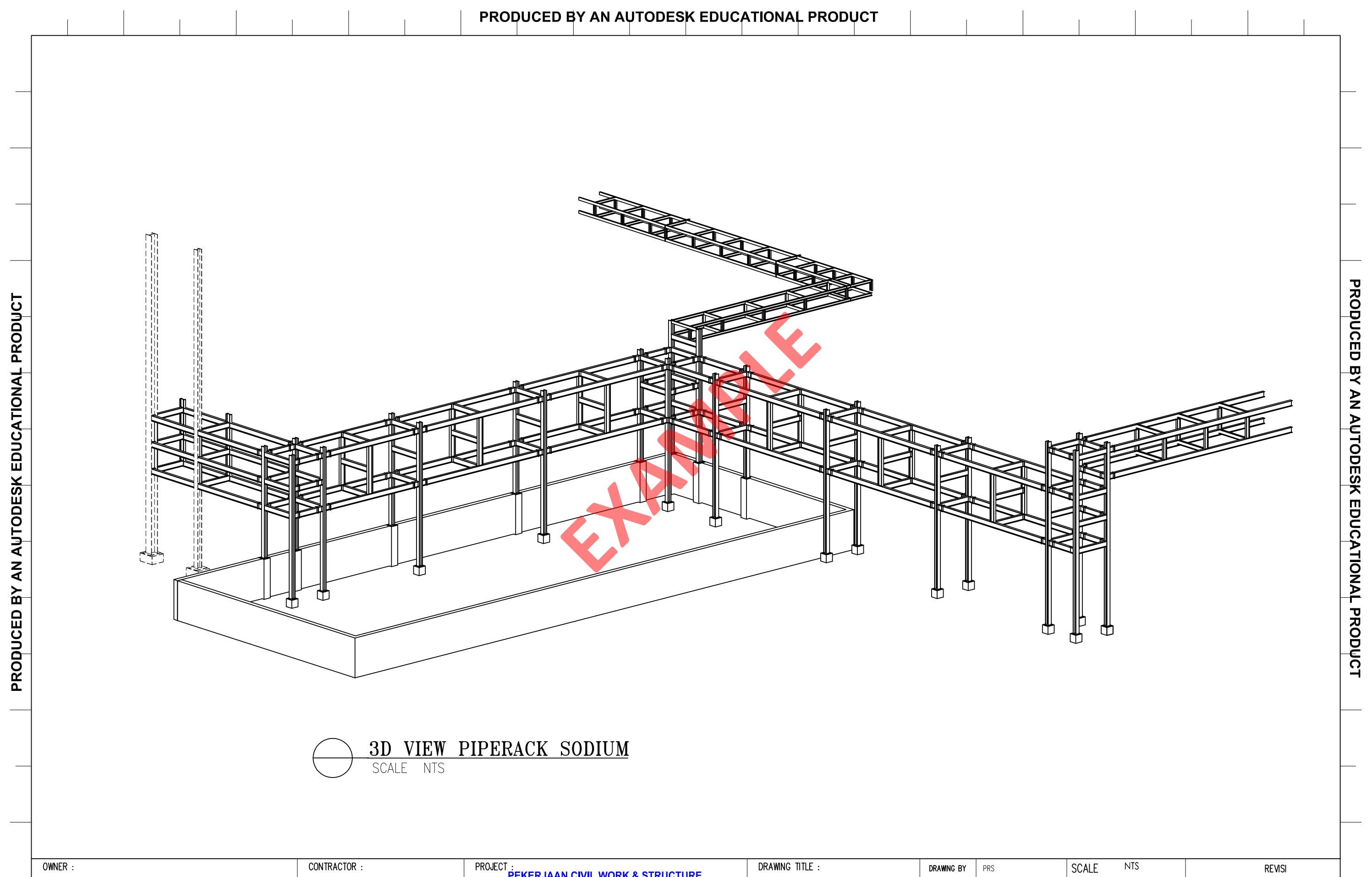 General Arrangement Drawing Steel Structure of Piperack by andri ...