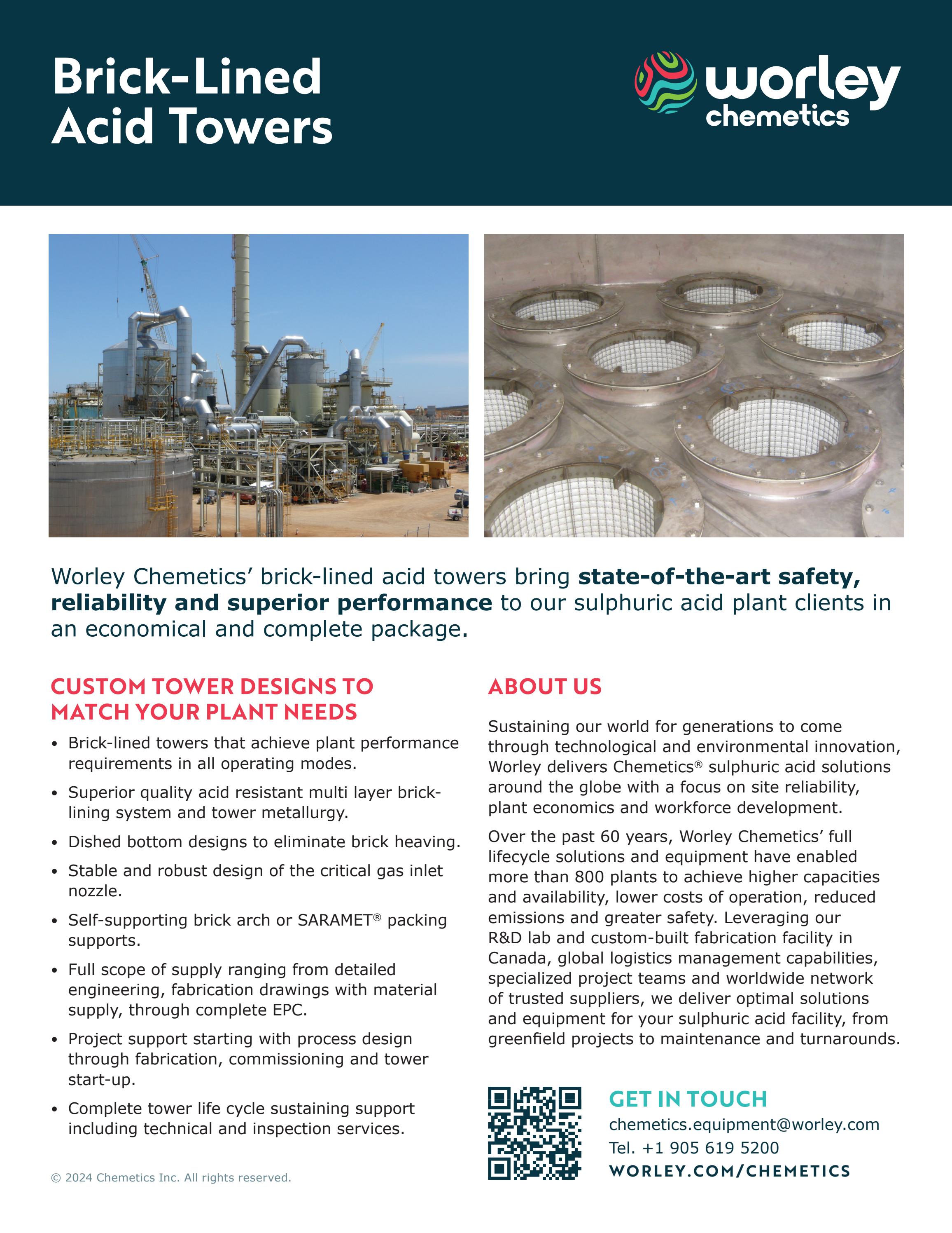 Worley Chemetics Brick-Lined Acid Towers by worleyECR - Issuu
