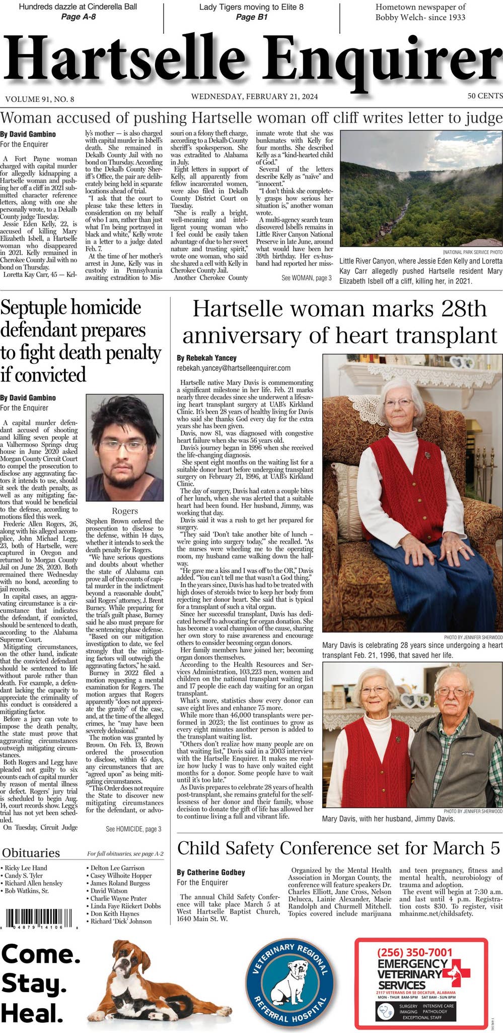 The Hartselle Enquirer - February 21, 2024 by Hartselle Newspapers - Issuu