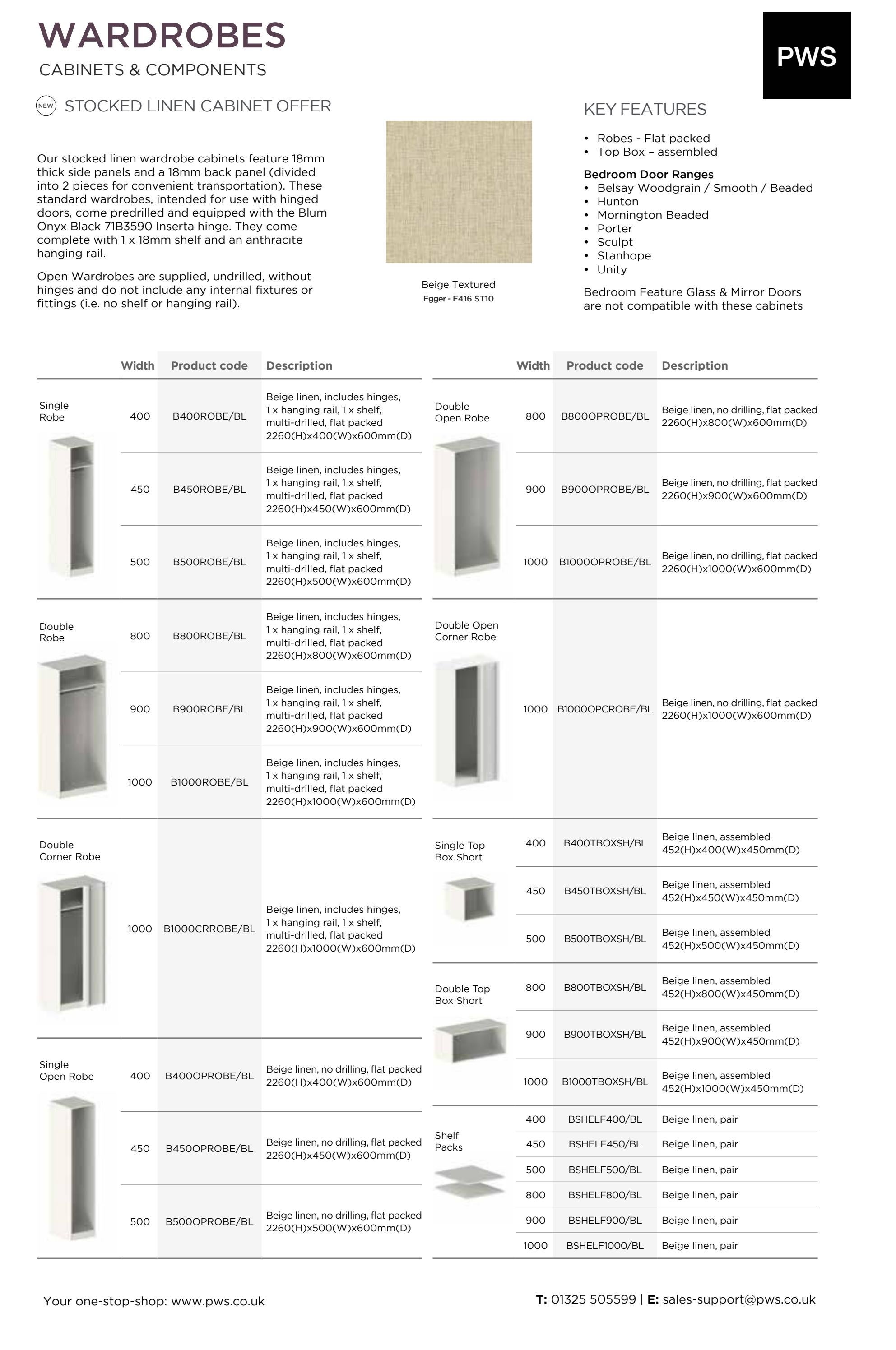 Bedroom Wardrobes by PWS Distributors Ltd - Issuu