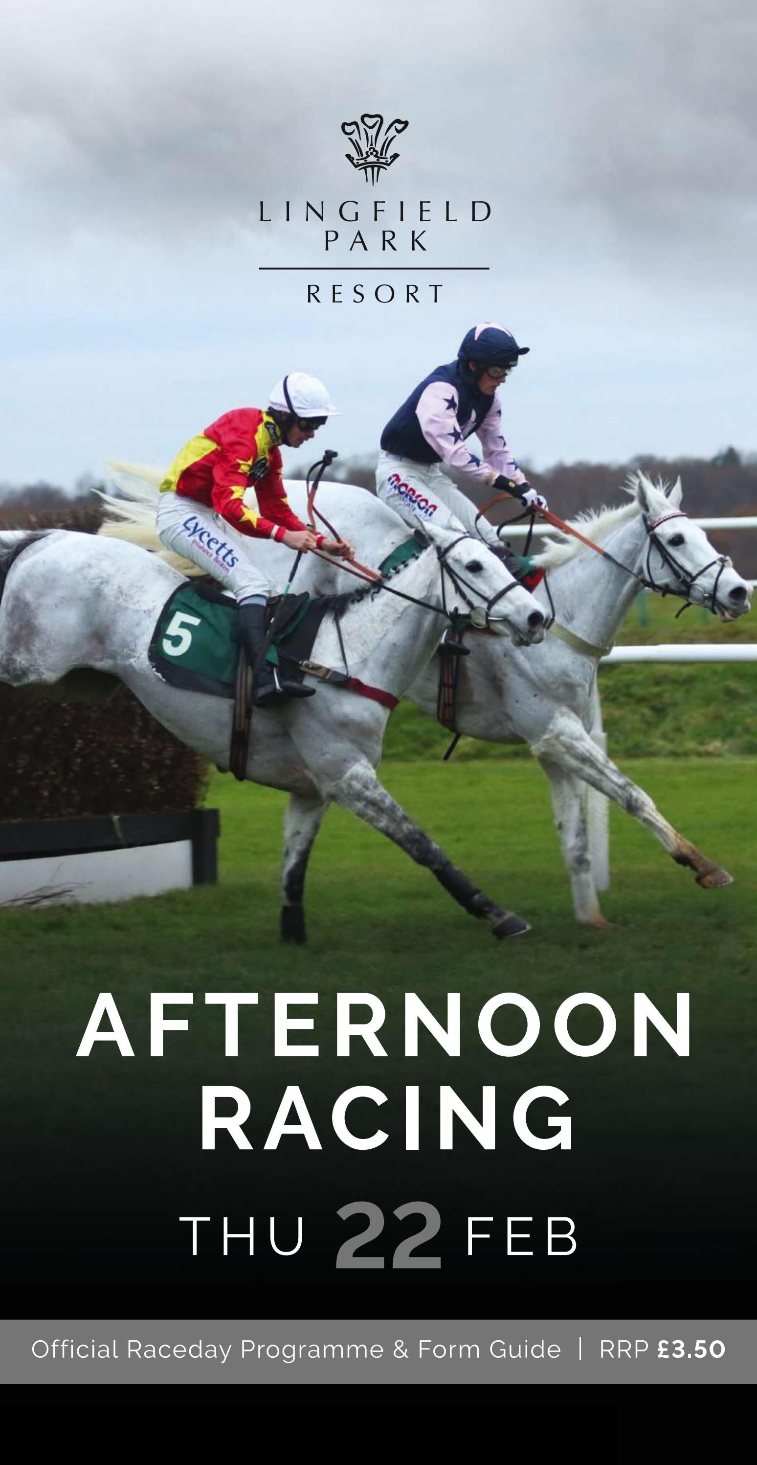 Lingfield Park Racecard - Thursday 22nd February by Arena Racing ...