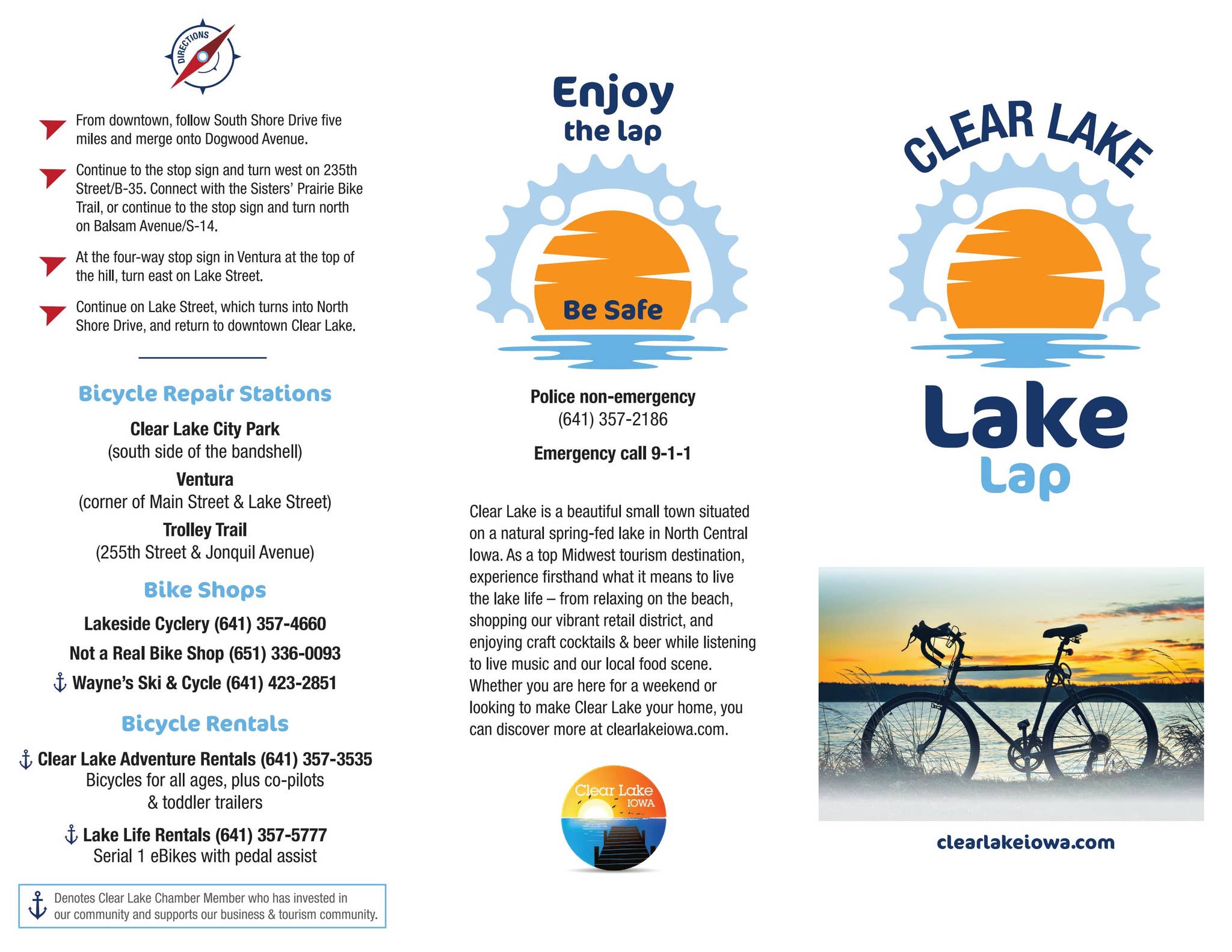 Lake Lap Brochure by Clear Lake, Iowa Chamber & Tourism - Issuu