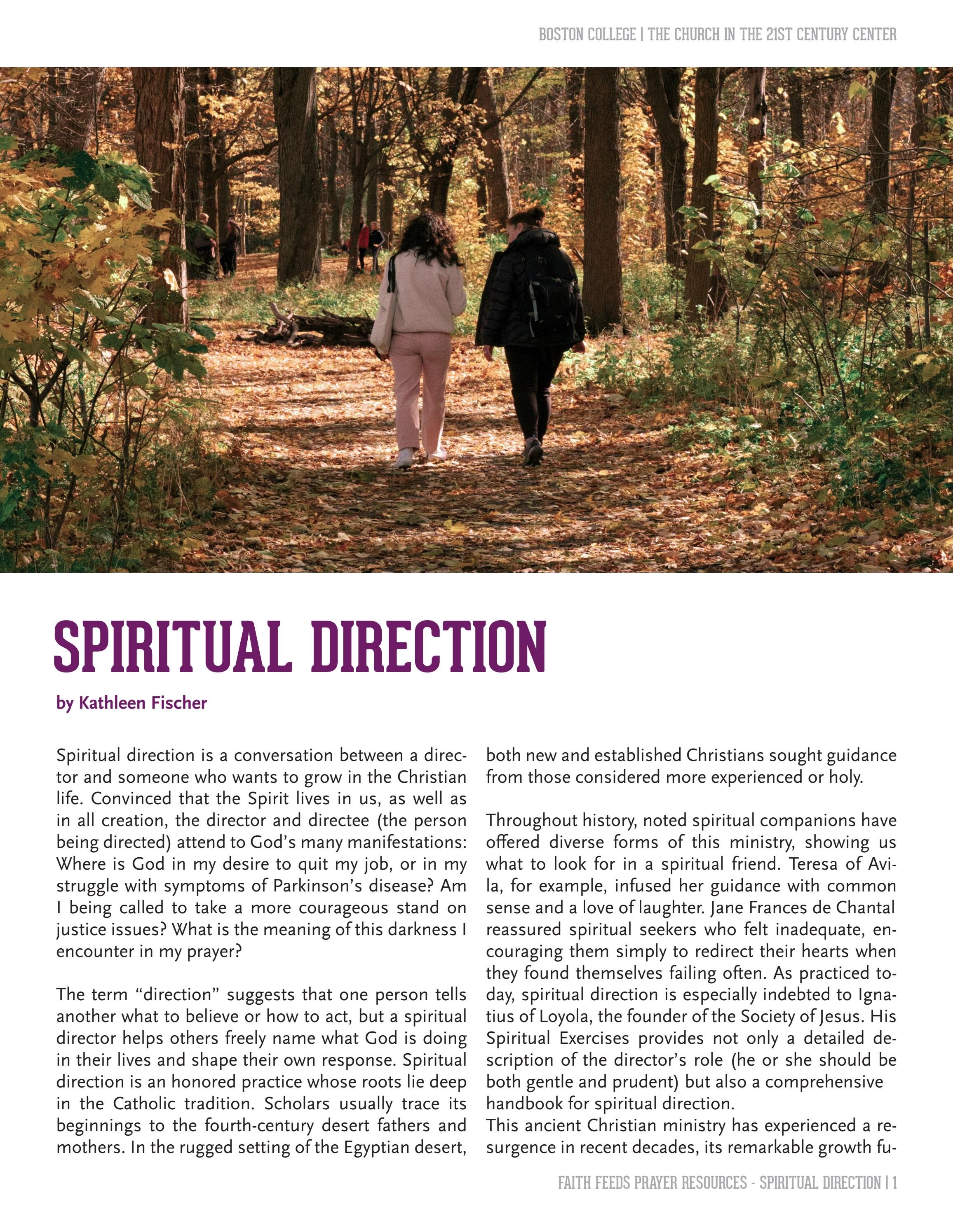 C21 Prayer Resource - Spiritual Direction by The Church in the 21st ...
