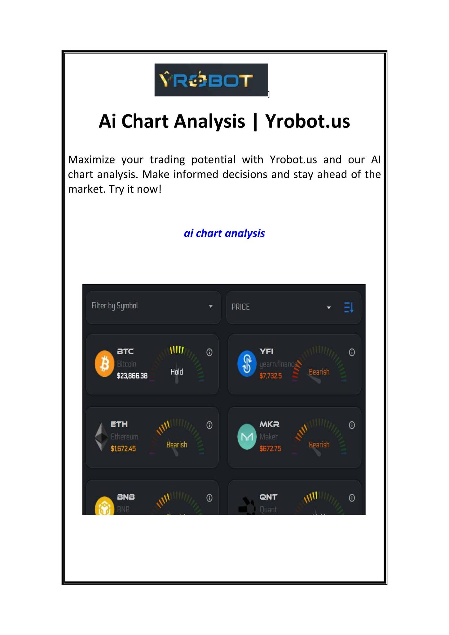 Ai Chart Analysis | Yrobot.us by Yrobot Llc - Issuu
