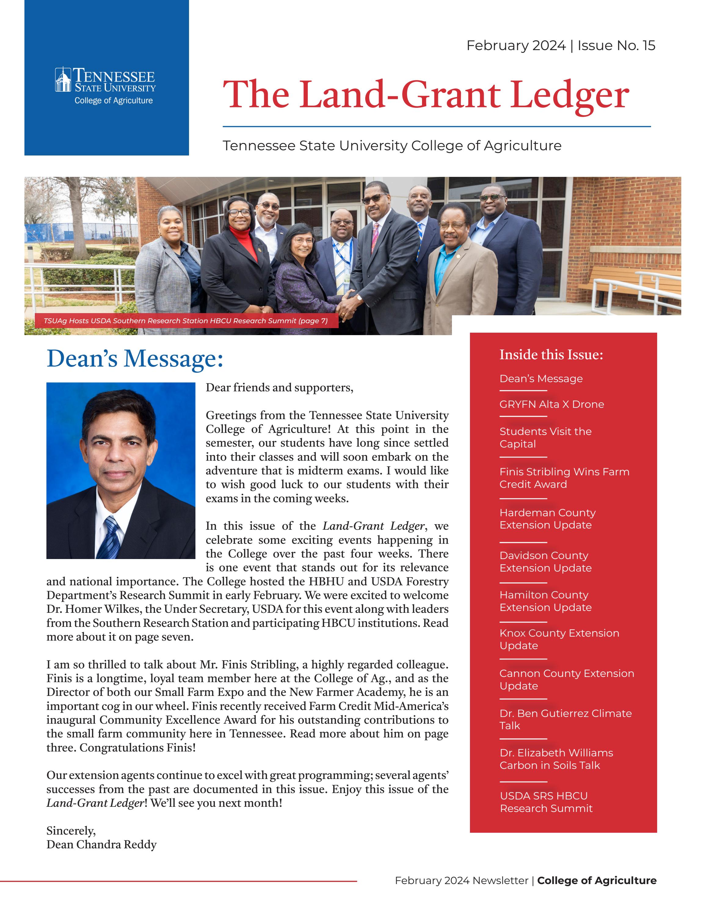 The Feb. 2024 Land-Grant Ledger by The Tennessee State University ...