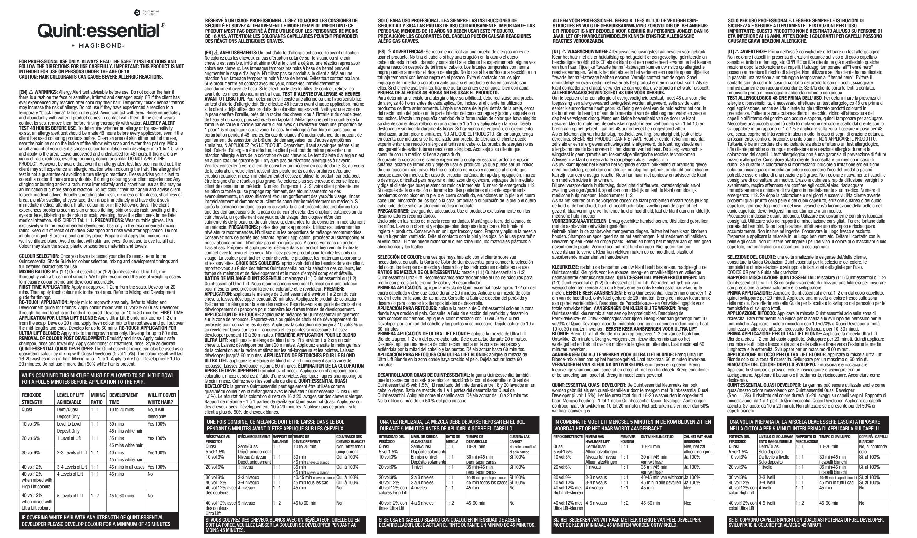 Quint:essential Instruction Leaflet (EU) by Alan Howard - Issuu