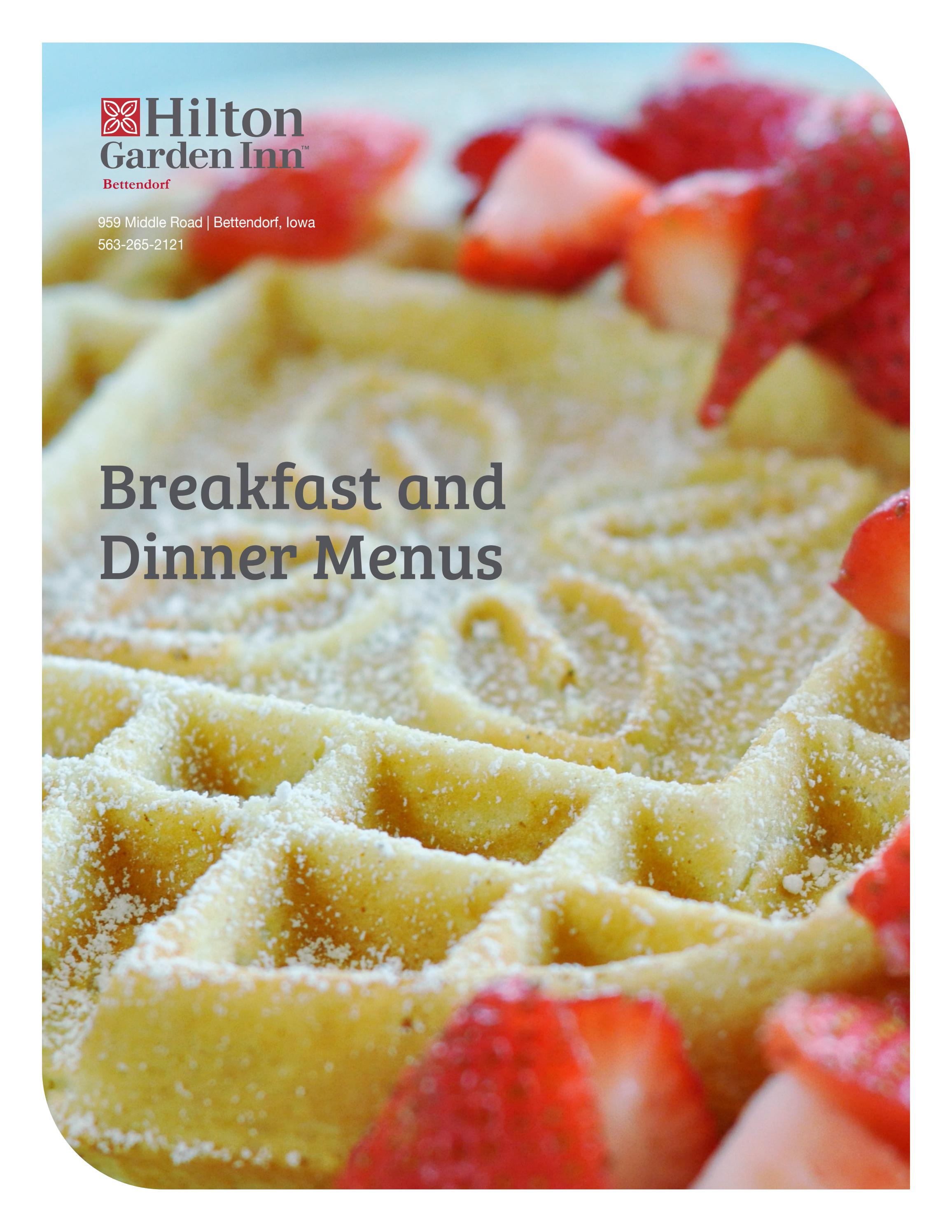 Hilton Garden Inn Bettendorf Dining Menus by Kinseth Hospitality ...