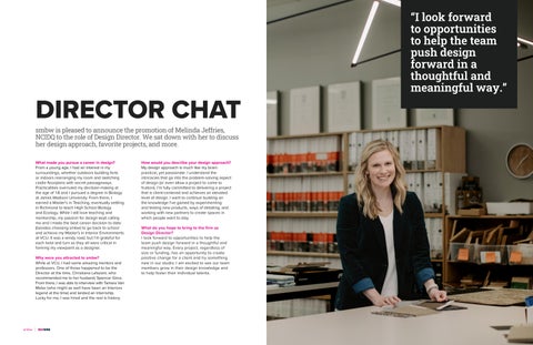 Melinda Jeffries Director Chat by Smbwarchitects - Issuu