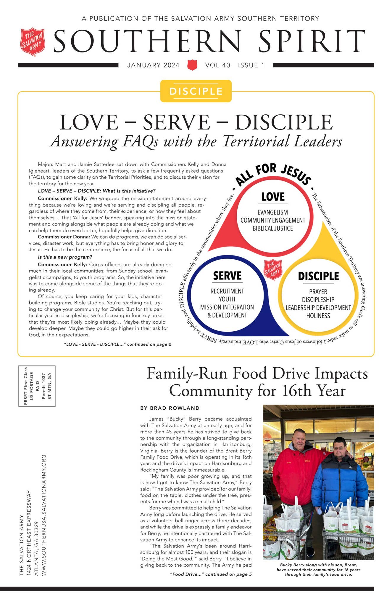 Southern Spirit JAN 2024 - Vol 40 Issue 1 by salvationarmysouth - Issuu