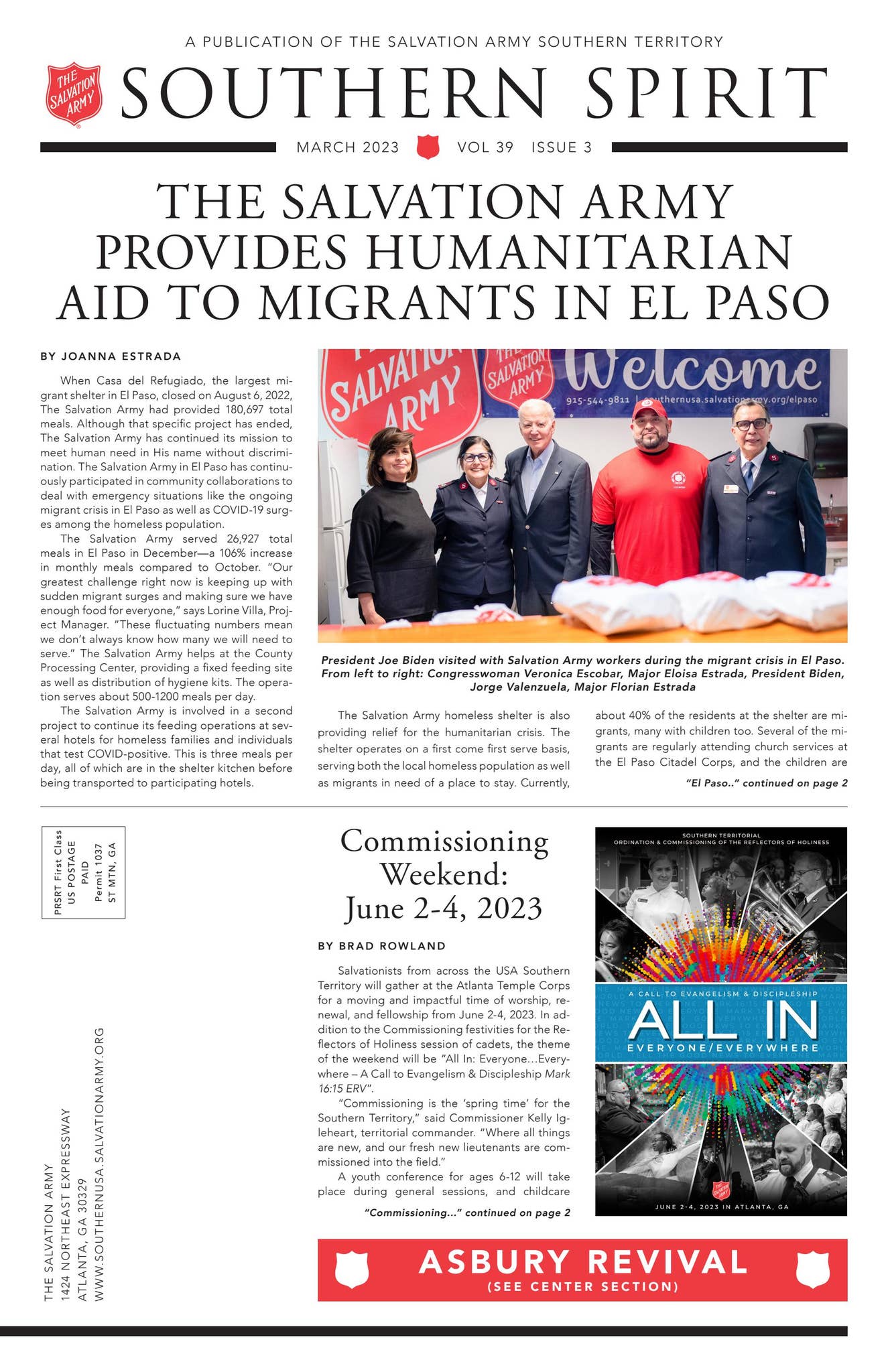 Southern Spirit MAR 2023 - Vol 39 Issue 3 by salvationarmysouth - Issuu