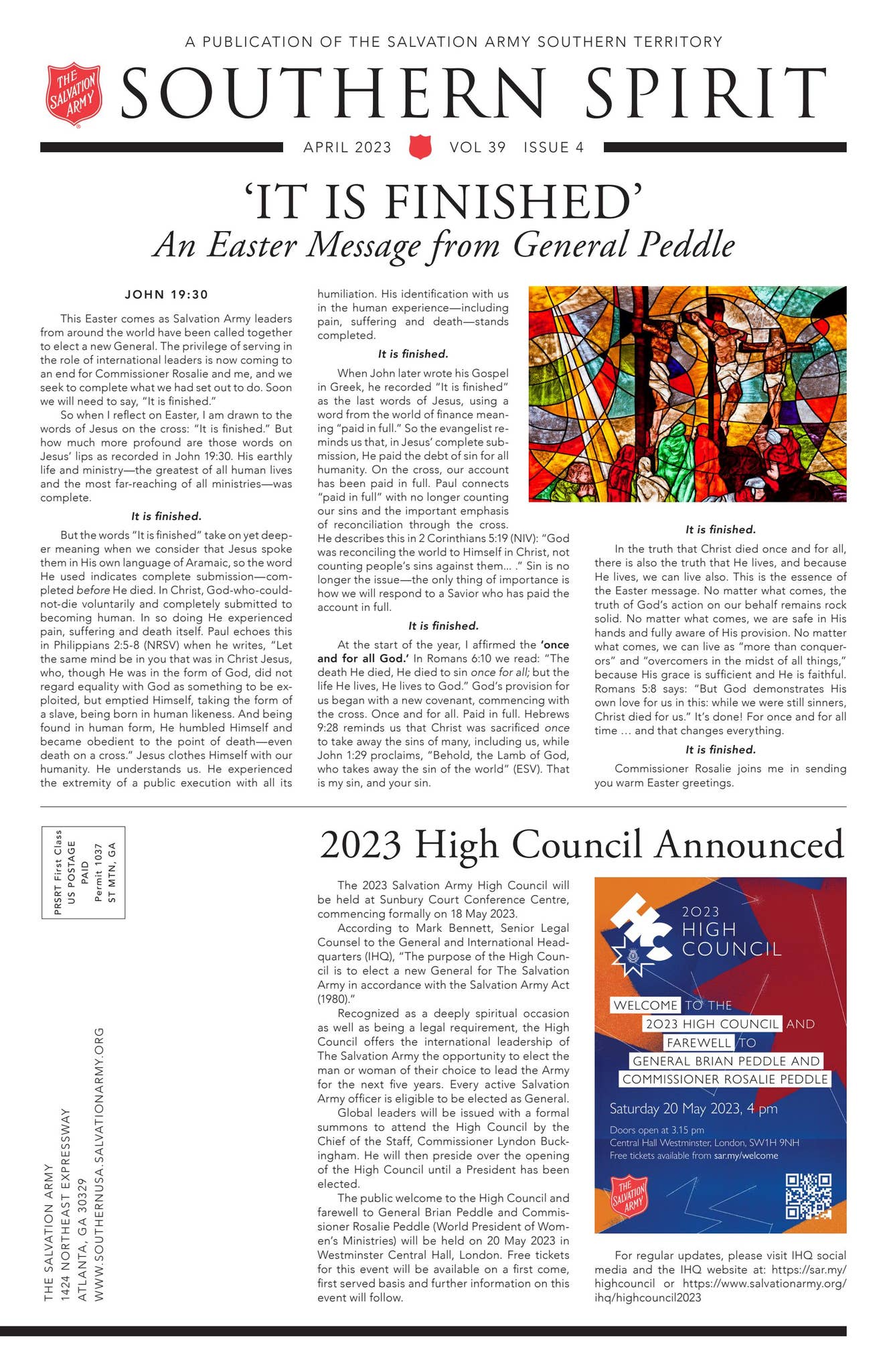 Southern Spirit APR 2023 - Vol 39 Issue 4 by salvationarmysouth - Issuu